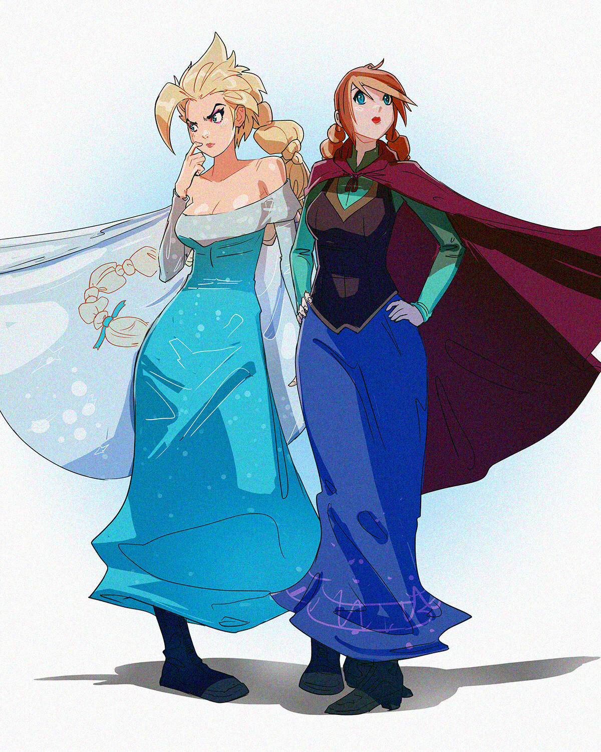 ArtStation - Elsa x Anna