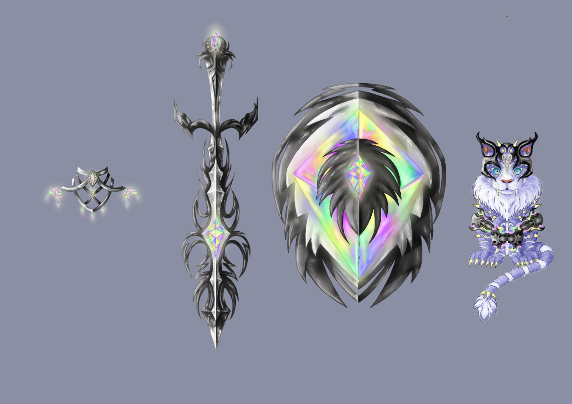 ArtStation - Project Propdesign - Create a Prop Set for a Character