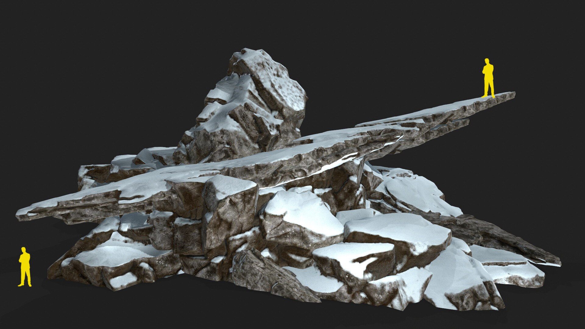 ArtStation - snow rocks