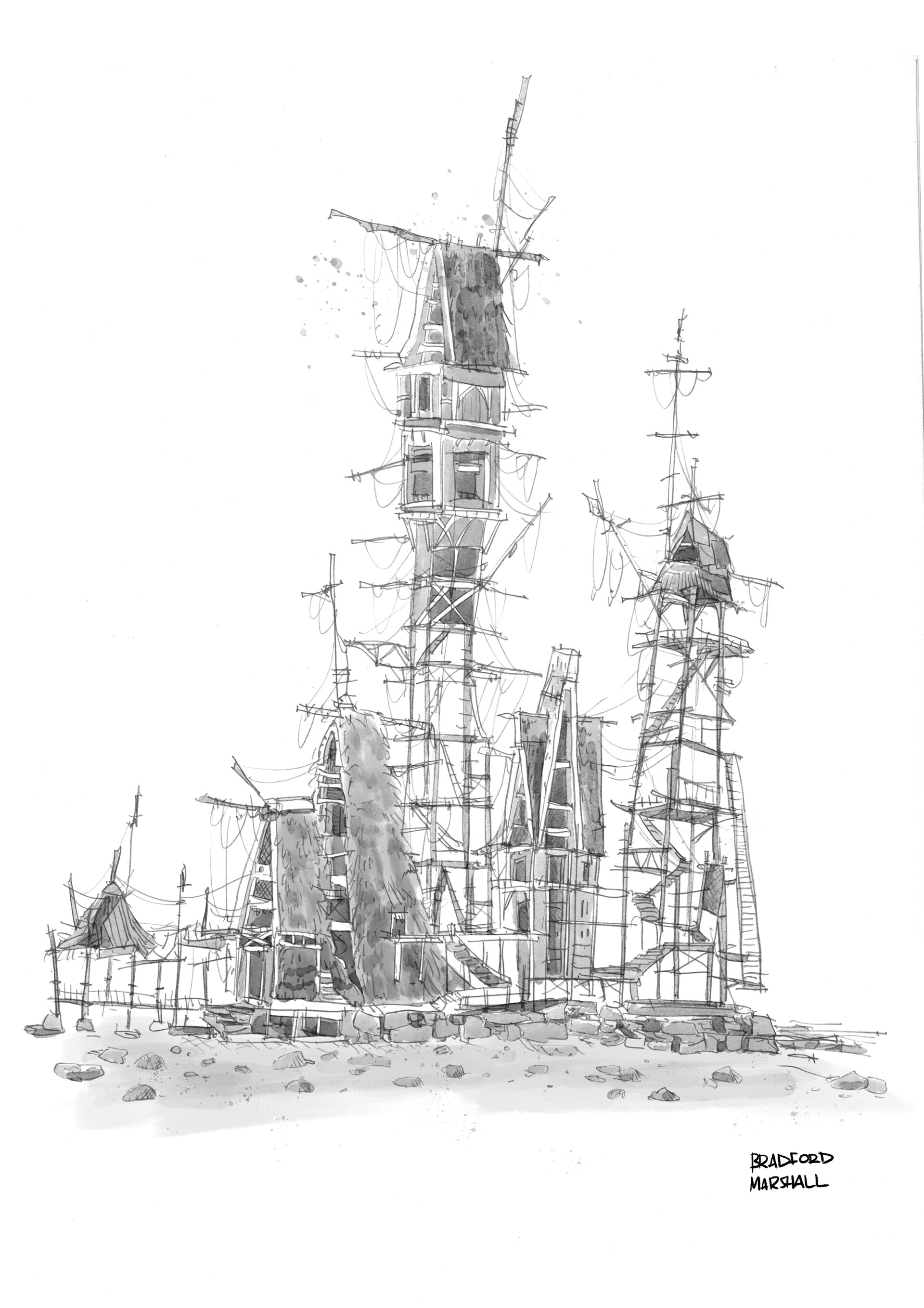 ArtStation - Vertical Villages