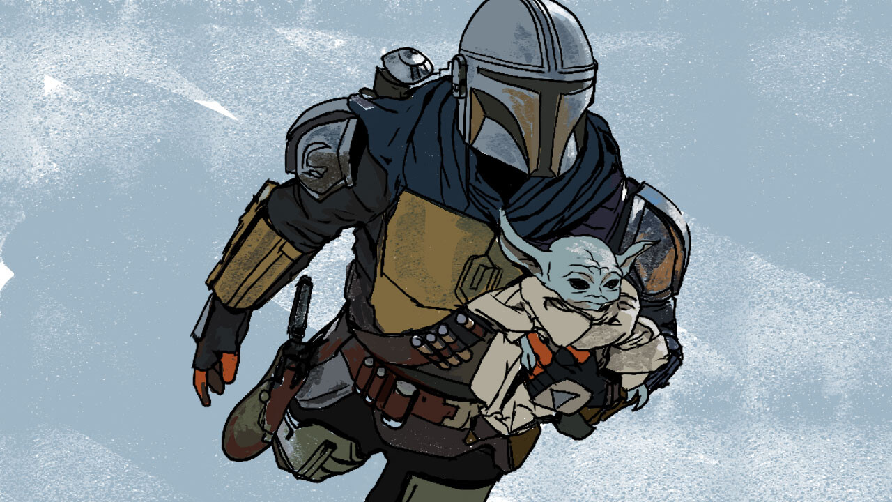 ArtStation - Mando and Grogu