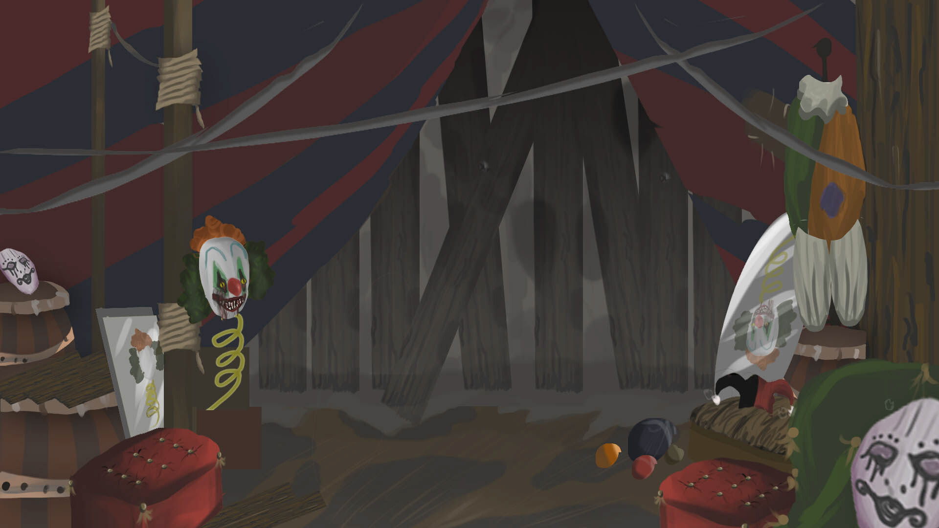 ArtStation - 2D Circus environment