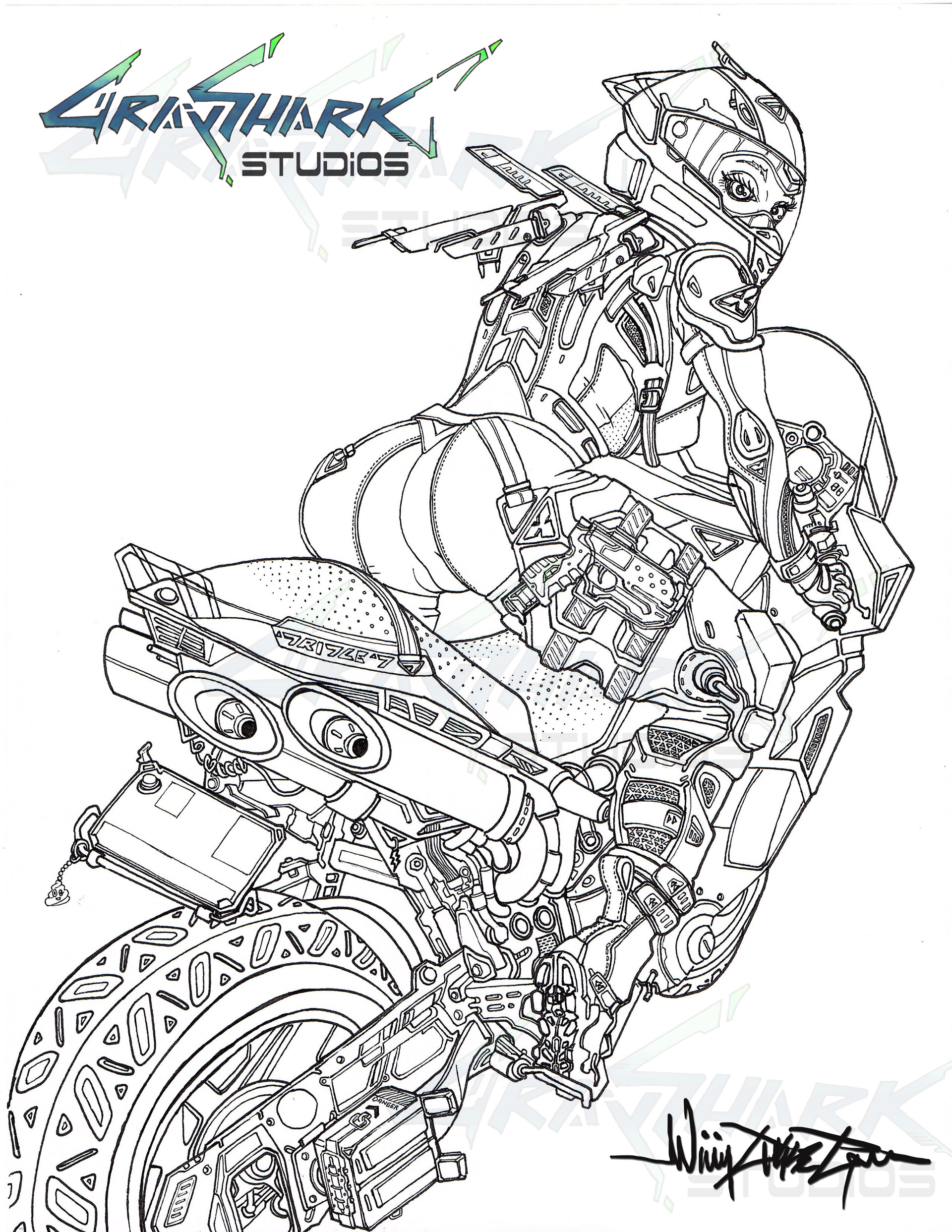 drag motorcycle coloring pages