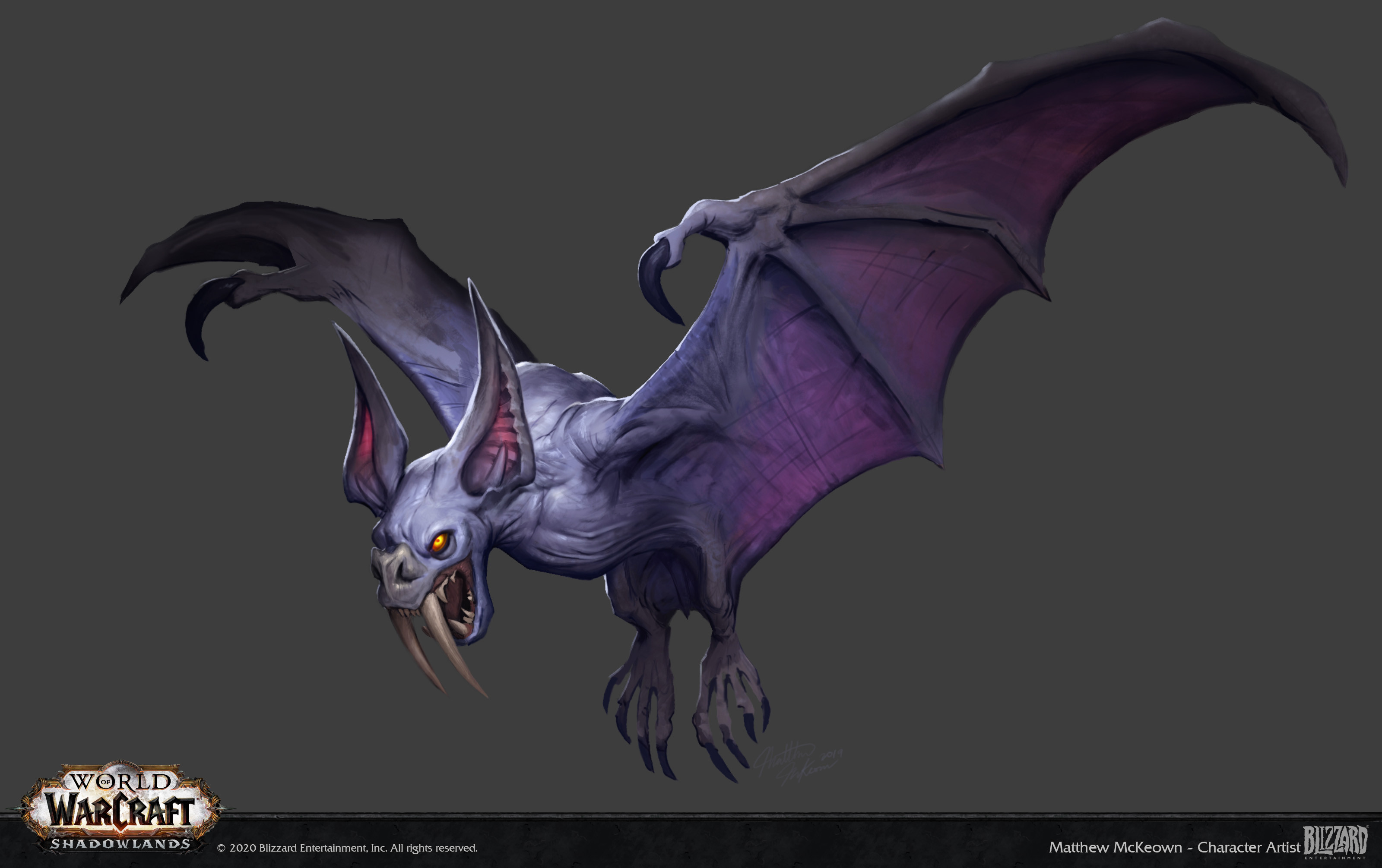 Matthew McKeown - World of Warcraft - Revendreth Giant Vampire Bat