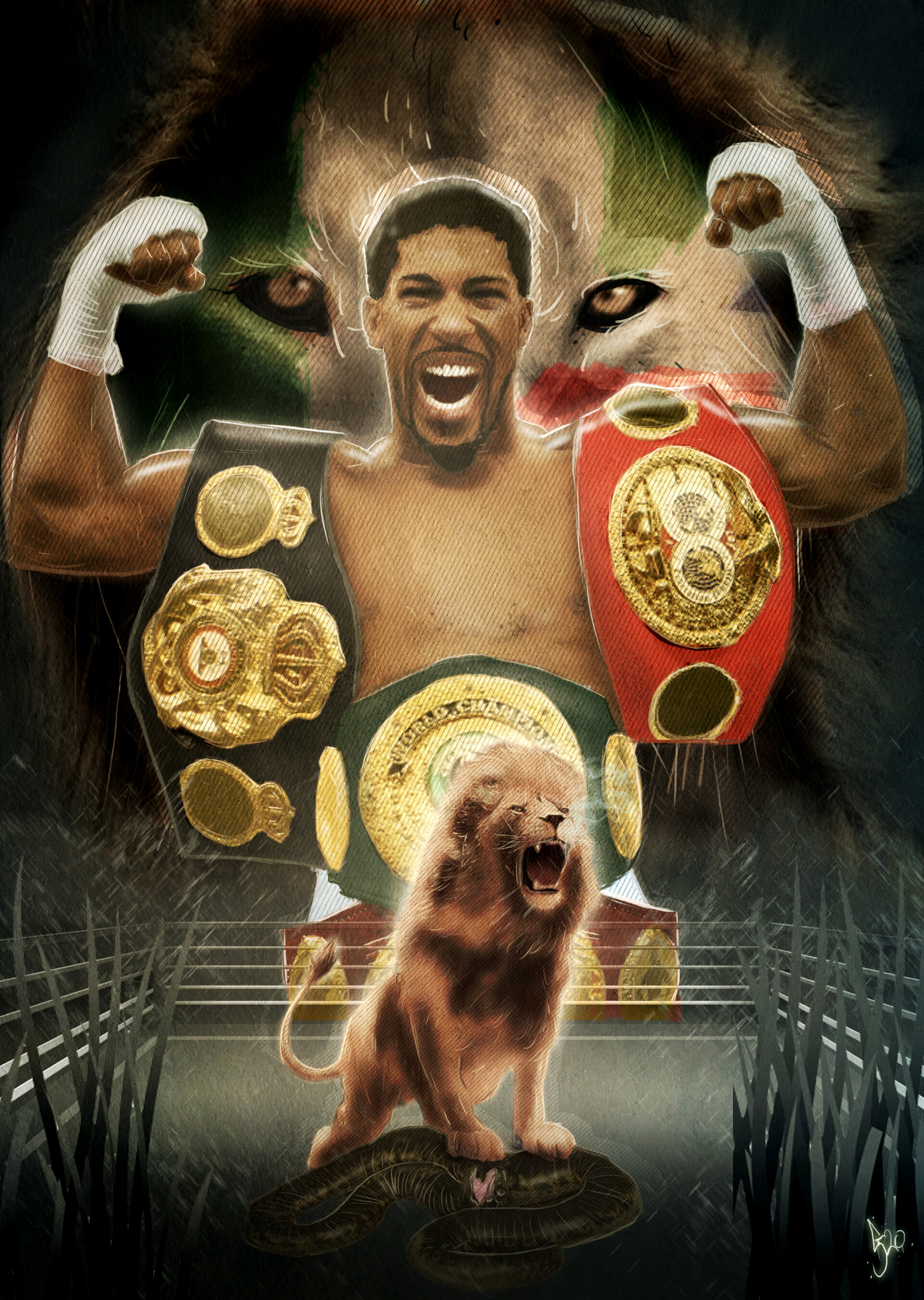 ArtStation - Anthony Joshua - Poster