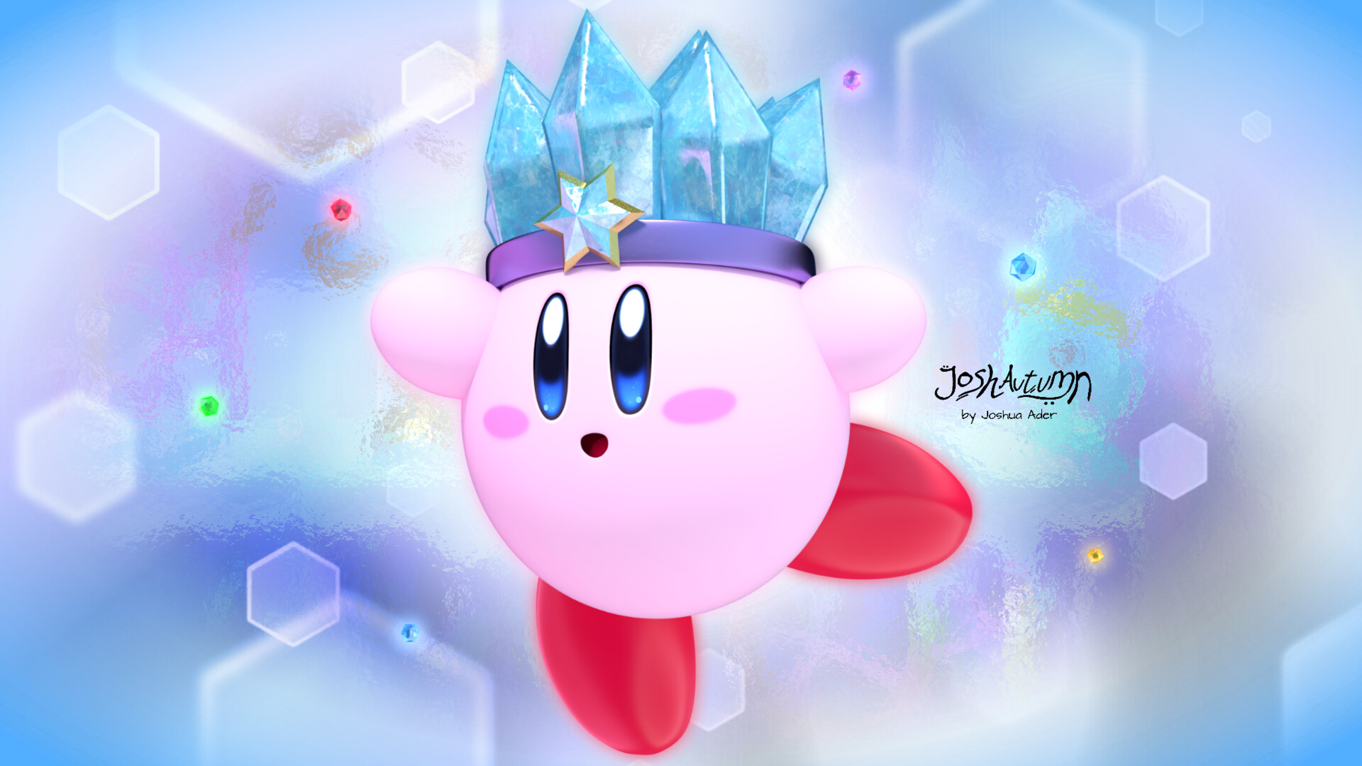 Ice Kirby Wallpaper