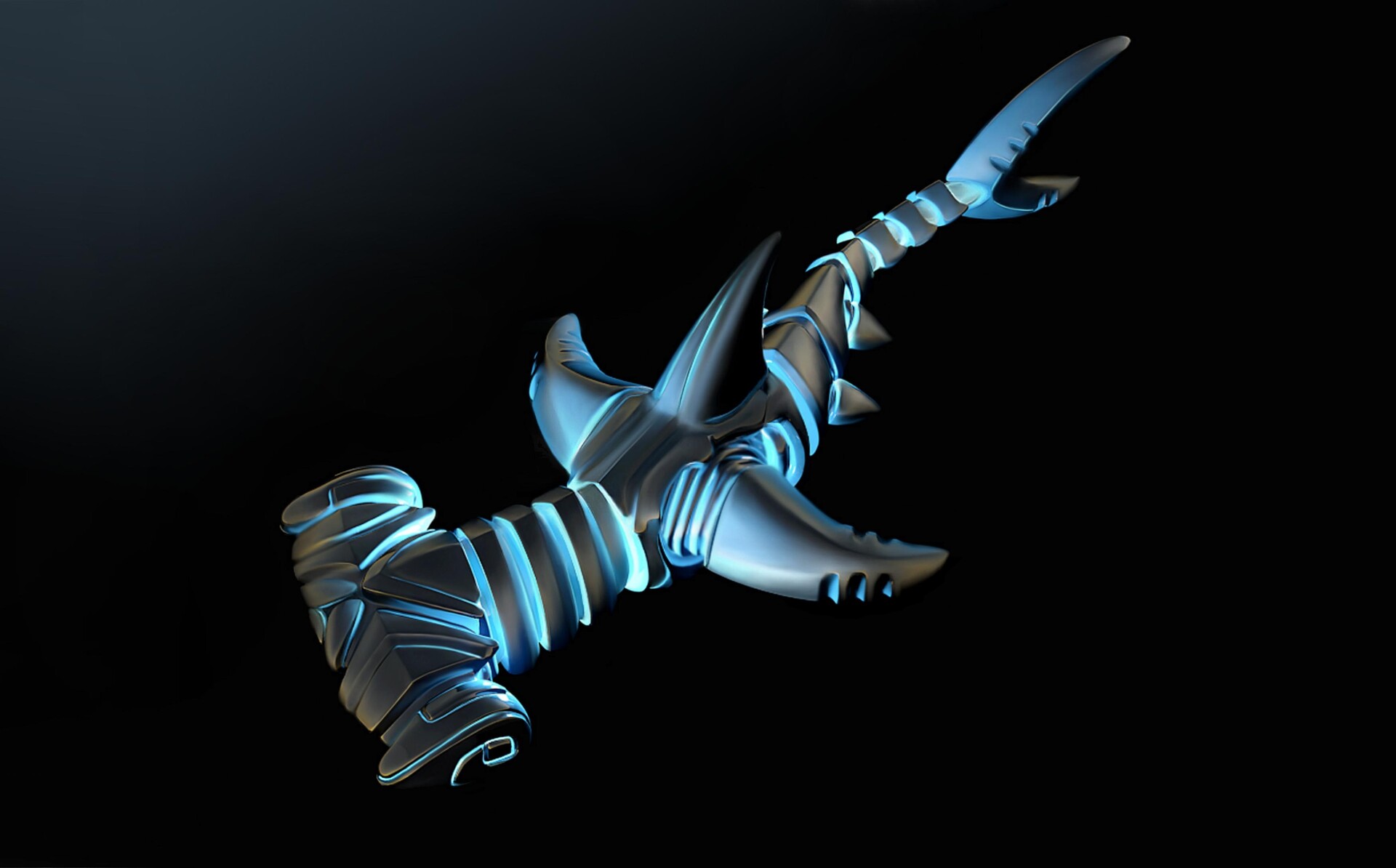 ArtStation - Cyborg hammerhead shark