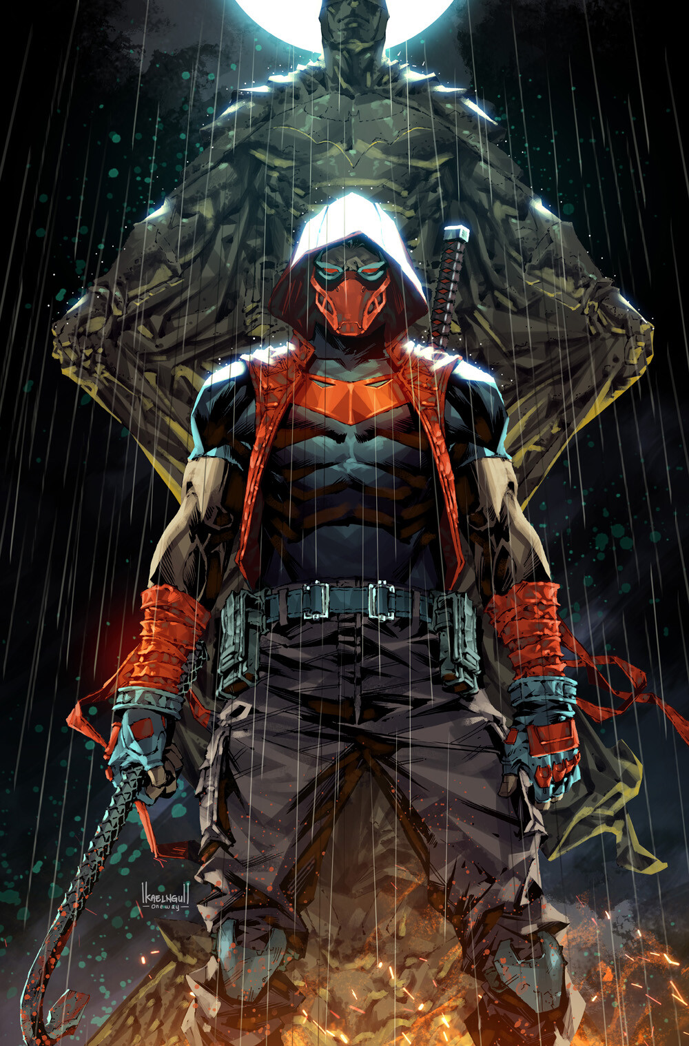 how to draw red hood dc