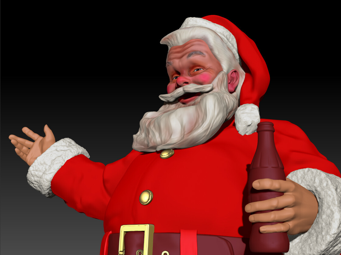 ArtStation - Santa Claus classic. Haddon Sundblom