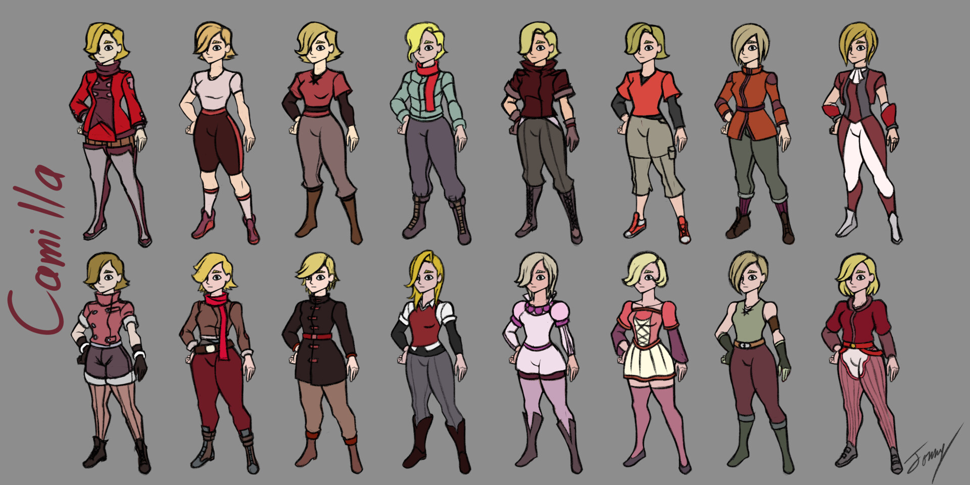 ArtStation - Original Character Outfit Exploration