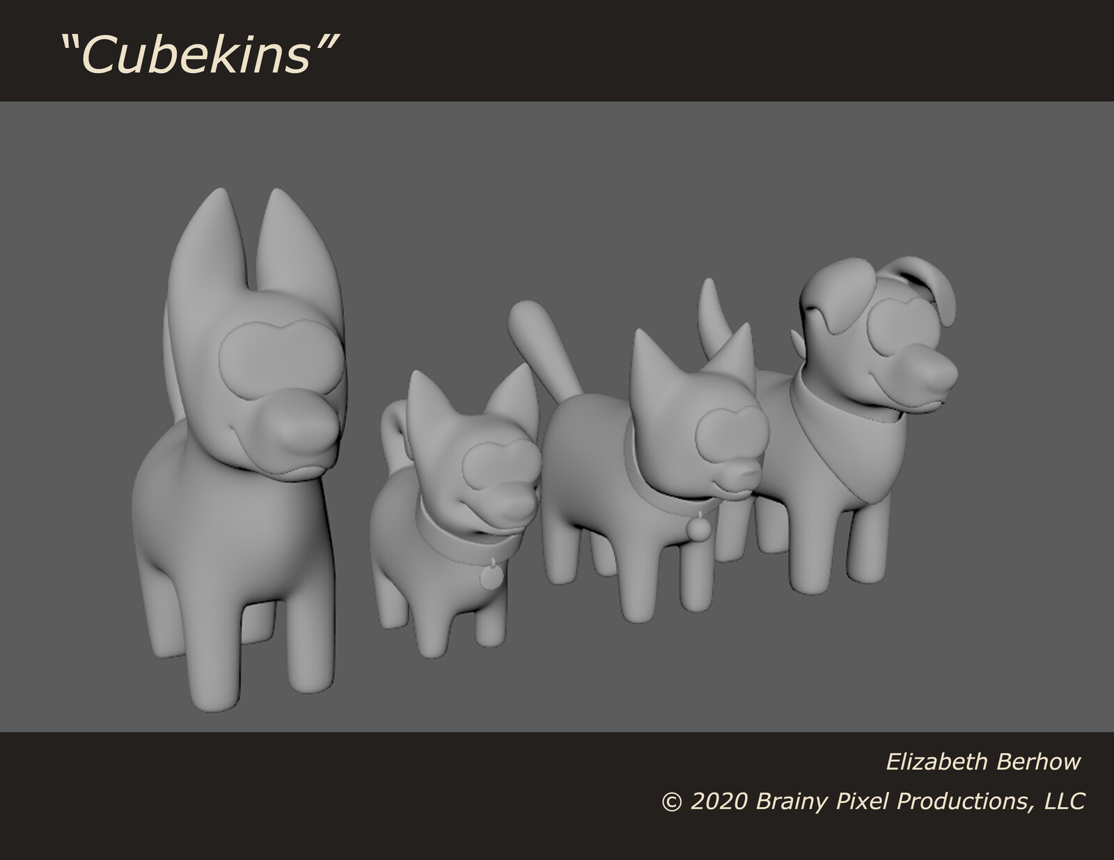 Elizabeth "Bizzy" Berhow - Critter Design and Modeling for Brainy Pixel Productions