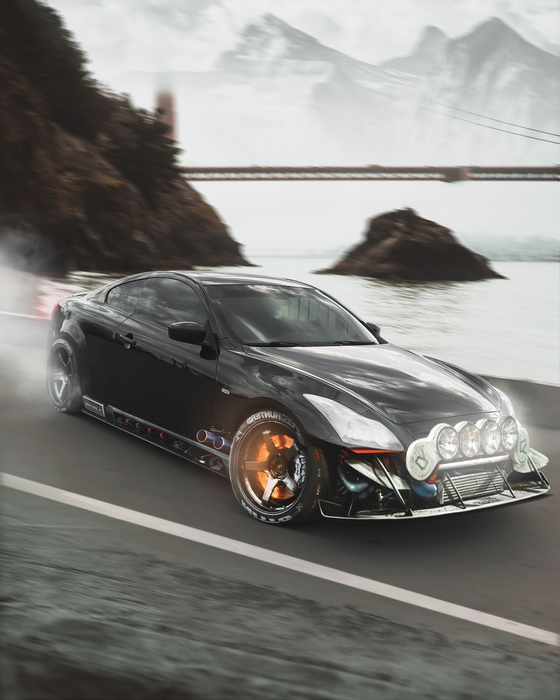 ArtStation - Mountain drift Infinity Japan