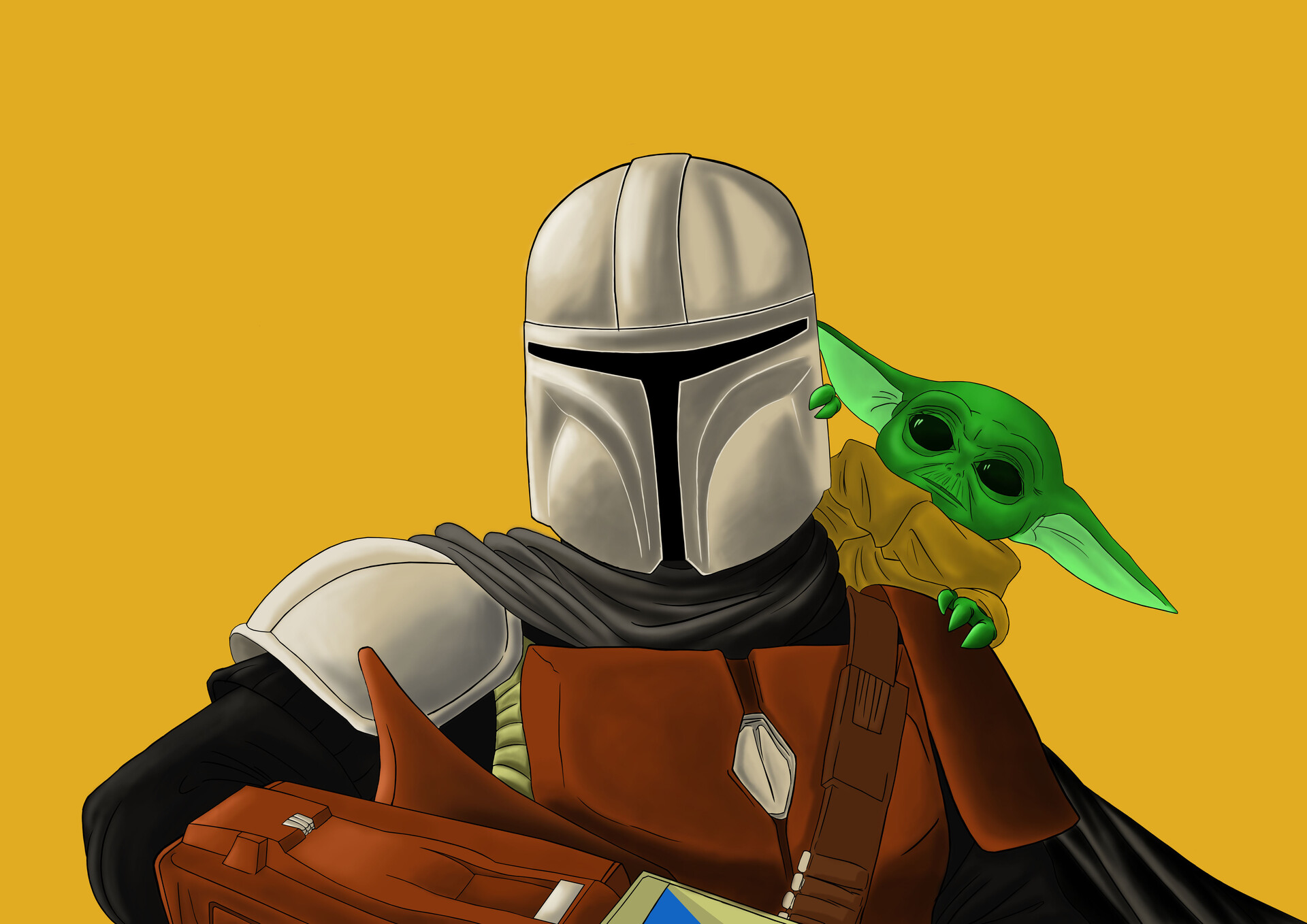 ArtStation - the Mandalorian and Grogu