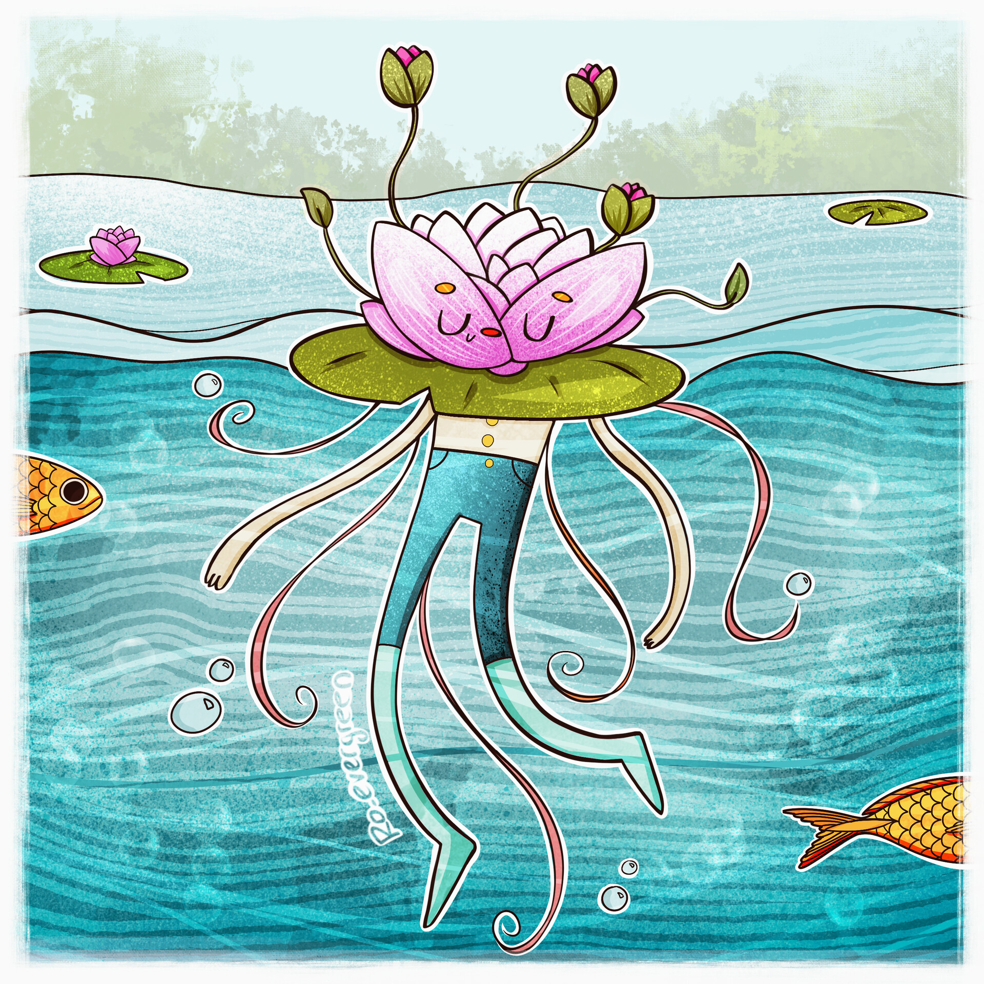 ArtStation - Lotus flower