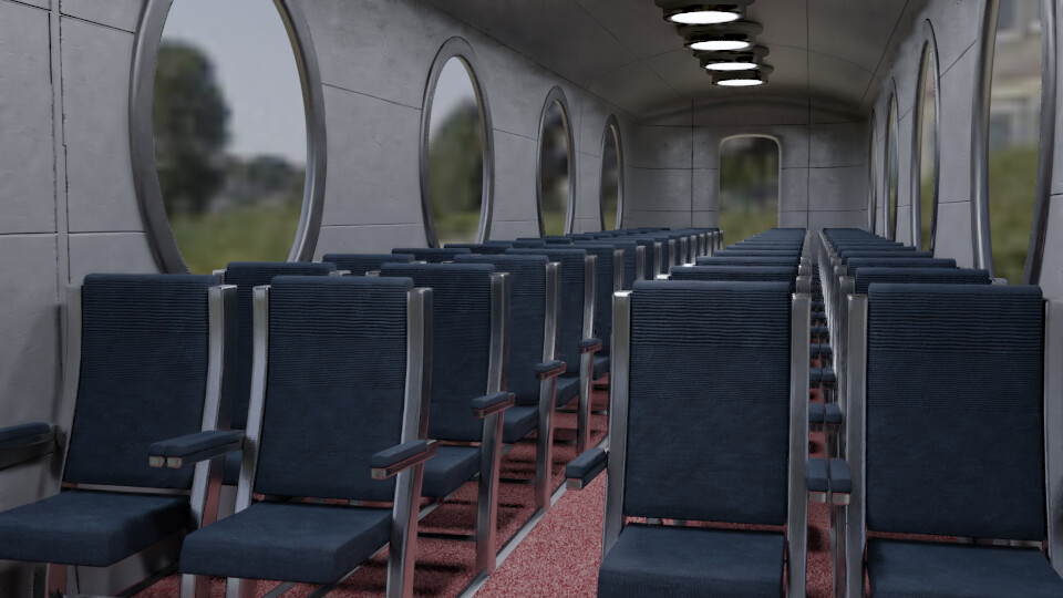ArtStation - Train interior