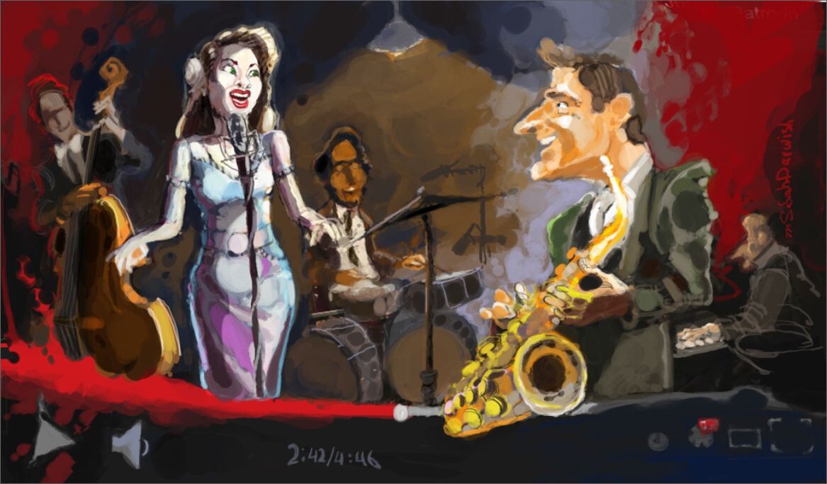 ArtStation - careless whisper >> vintage style #dave_cose