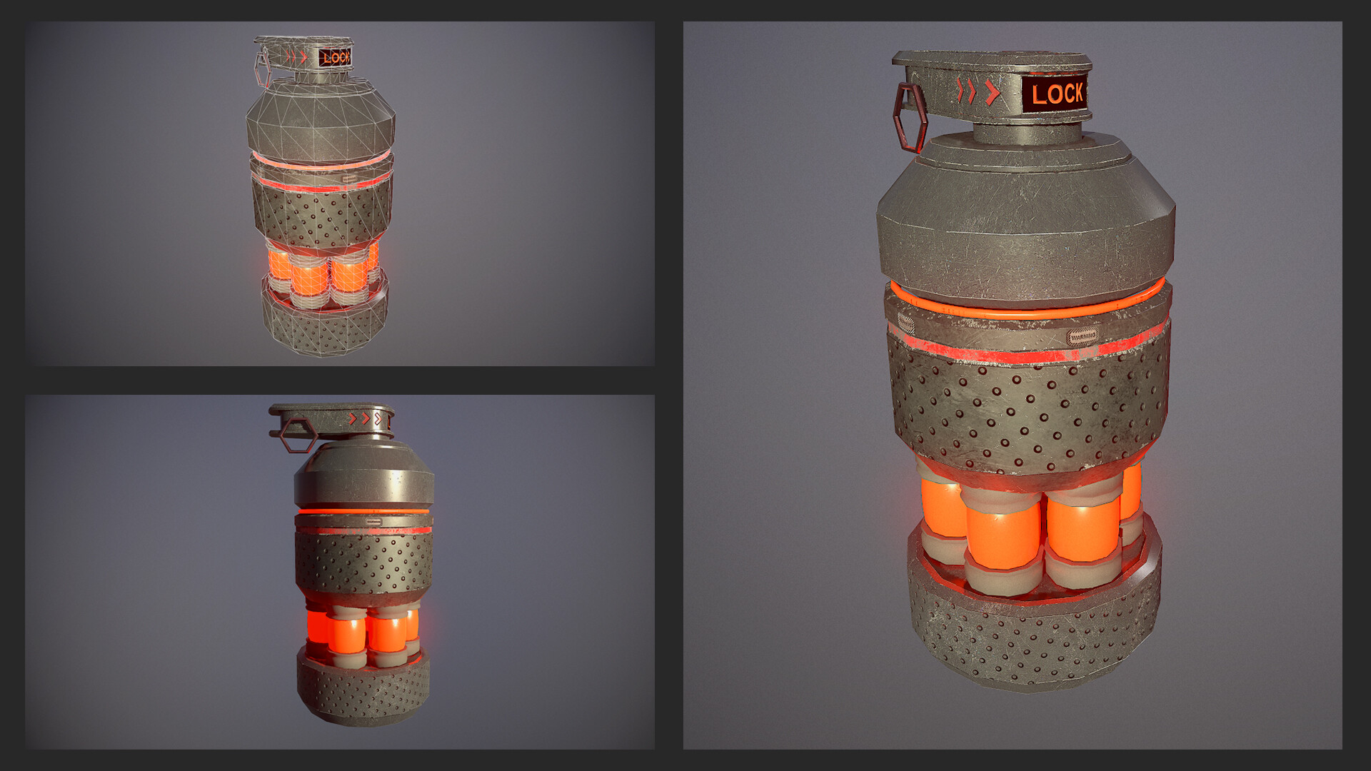 ArtStation - Explosive Energy Grenade