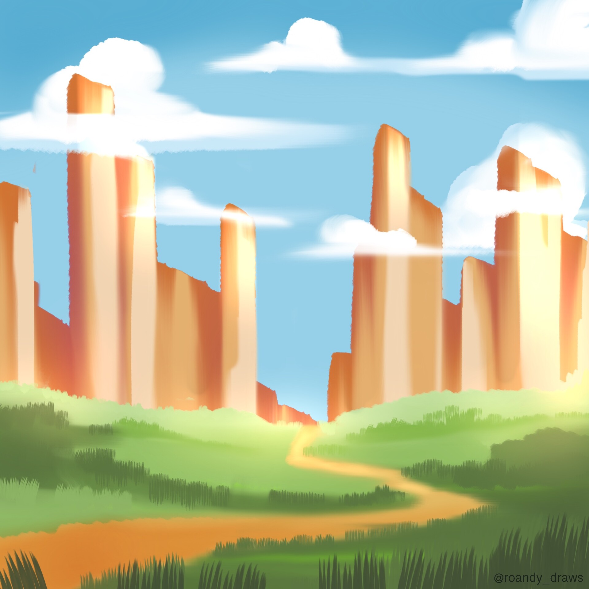 ArtStation - Land sketching