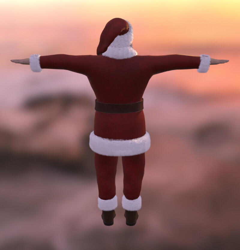 ArtStation - christmas character back side