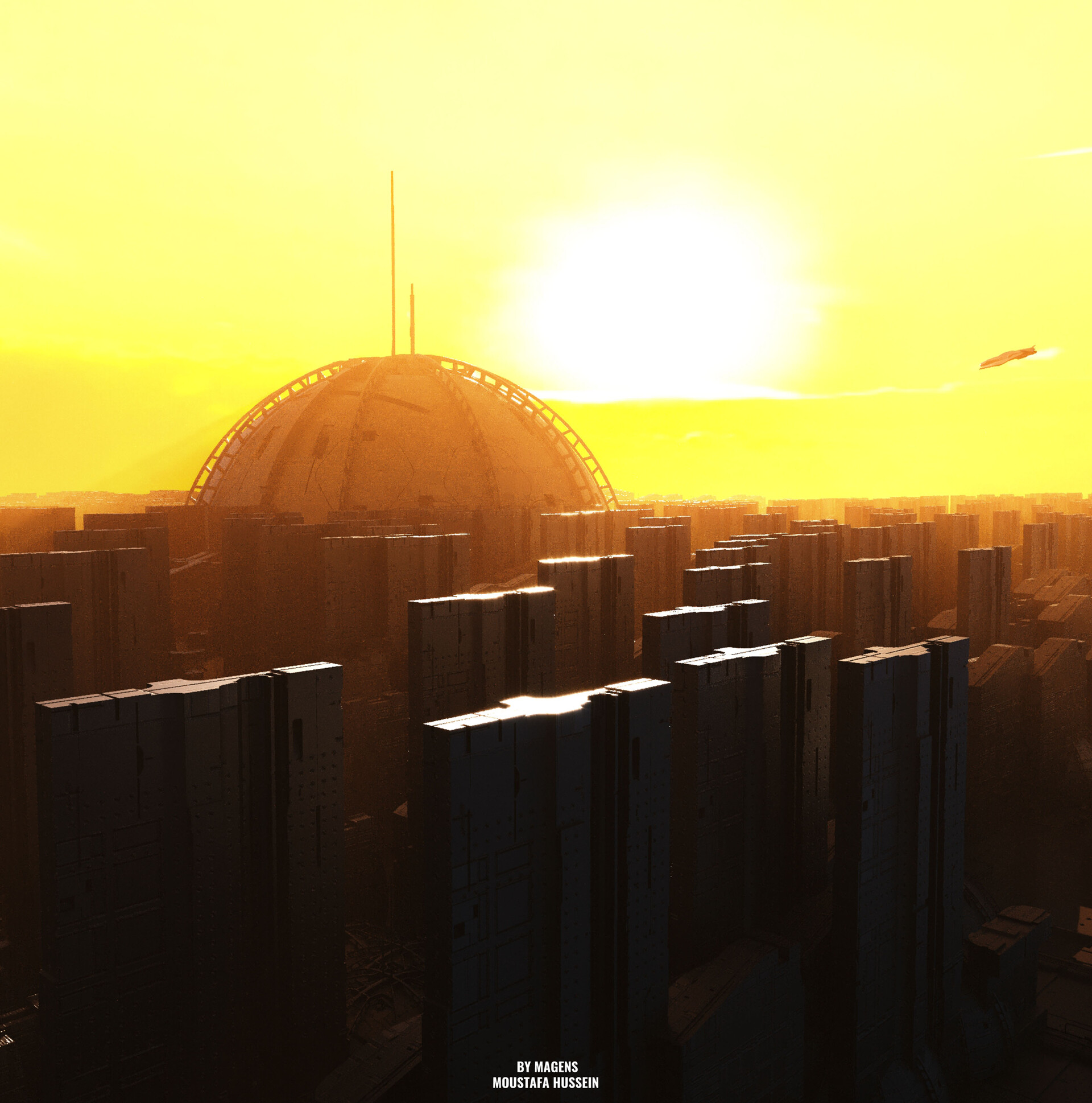 ArtStation - Digital Artwork Cinema 4d Desert / City