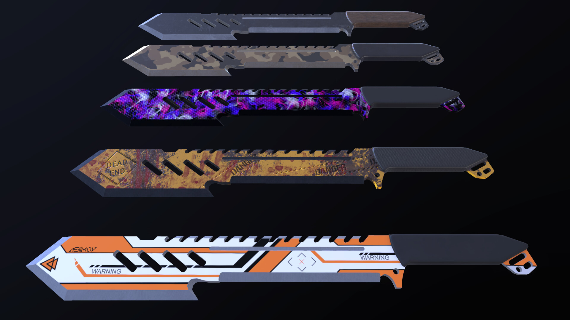 ArtStation - Machete knives skins