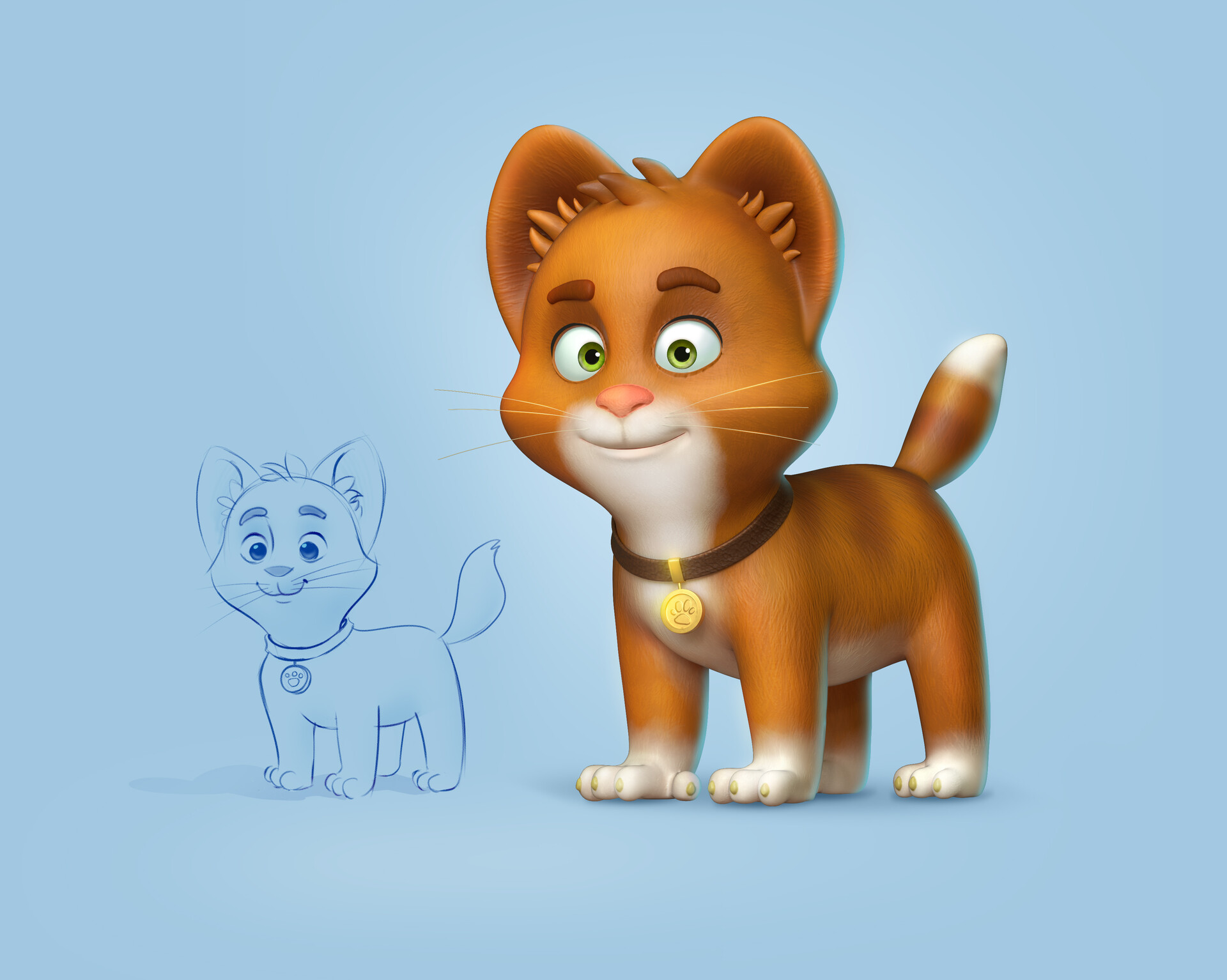 ArtStation - Cat cartoon character