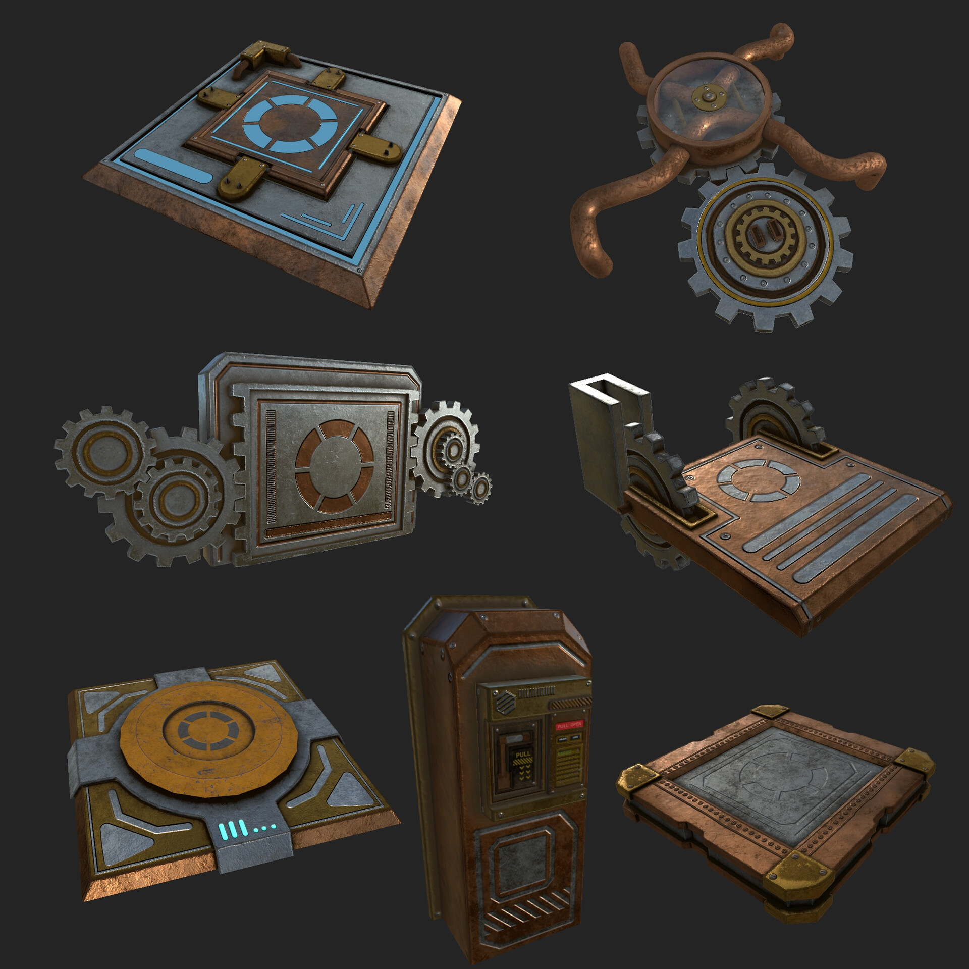 ArtStation - Mechanical Props