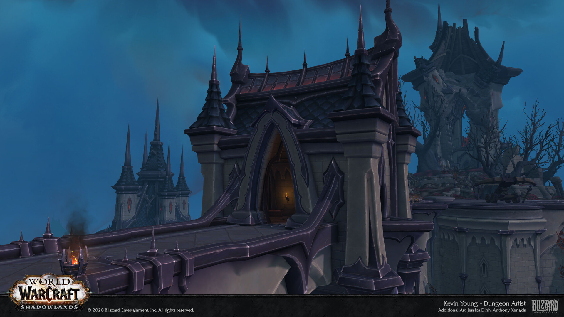 Kevin Young - World of Warcraft: Shadowlands - Revendreth Architecture