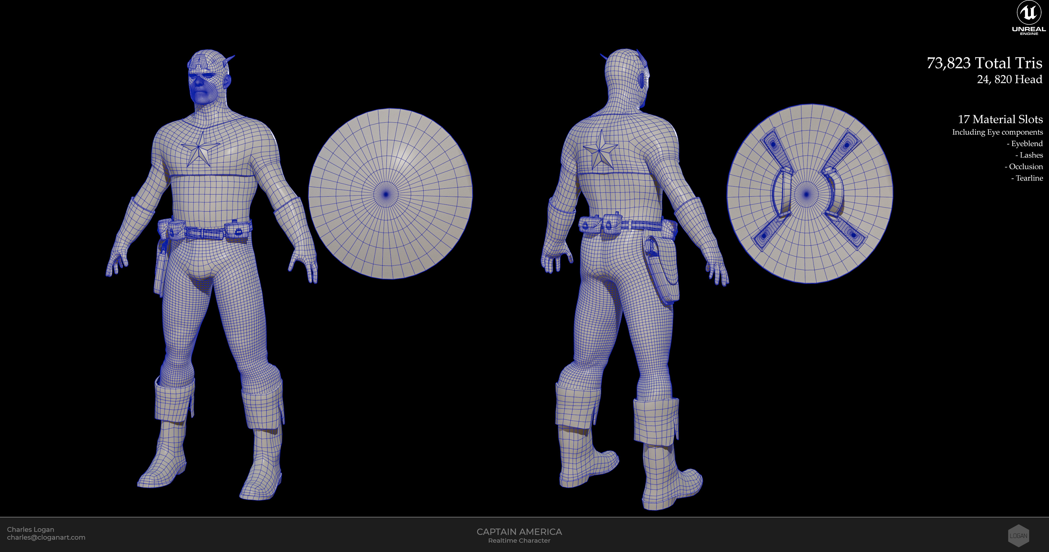 Charles Logan - Captain America - Realtime Character