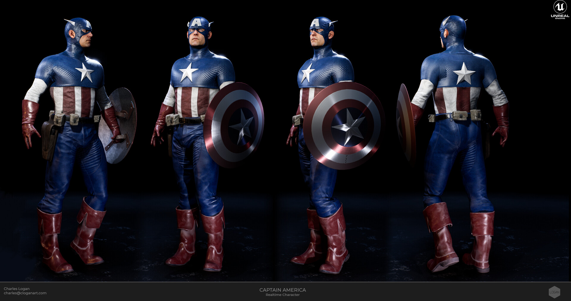 Charles Logan - Captain America - Realtime Character