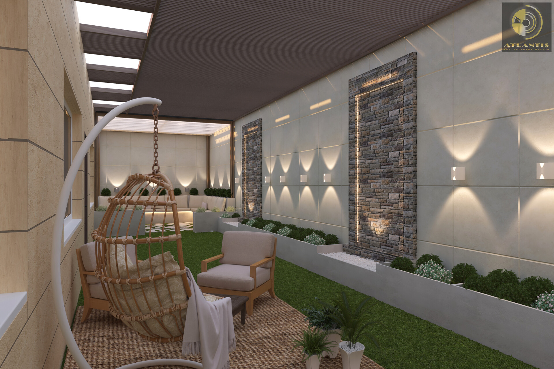 ArtStation - Interior courtyard design