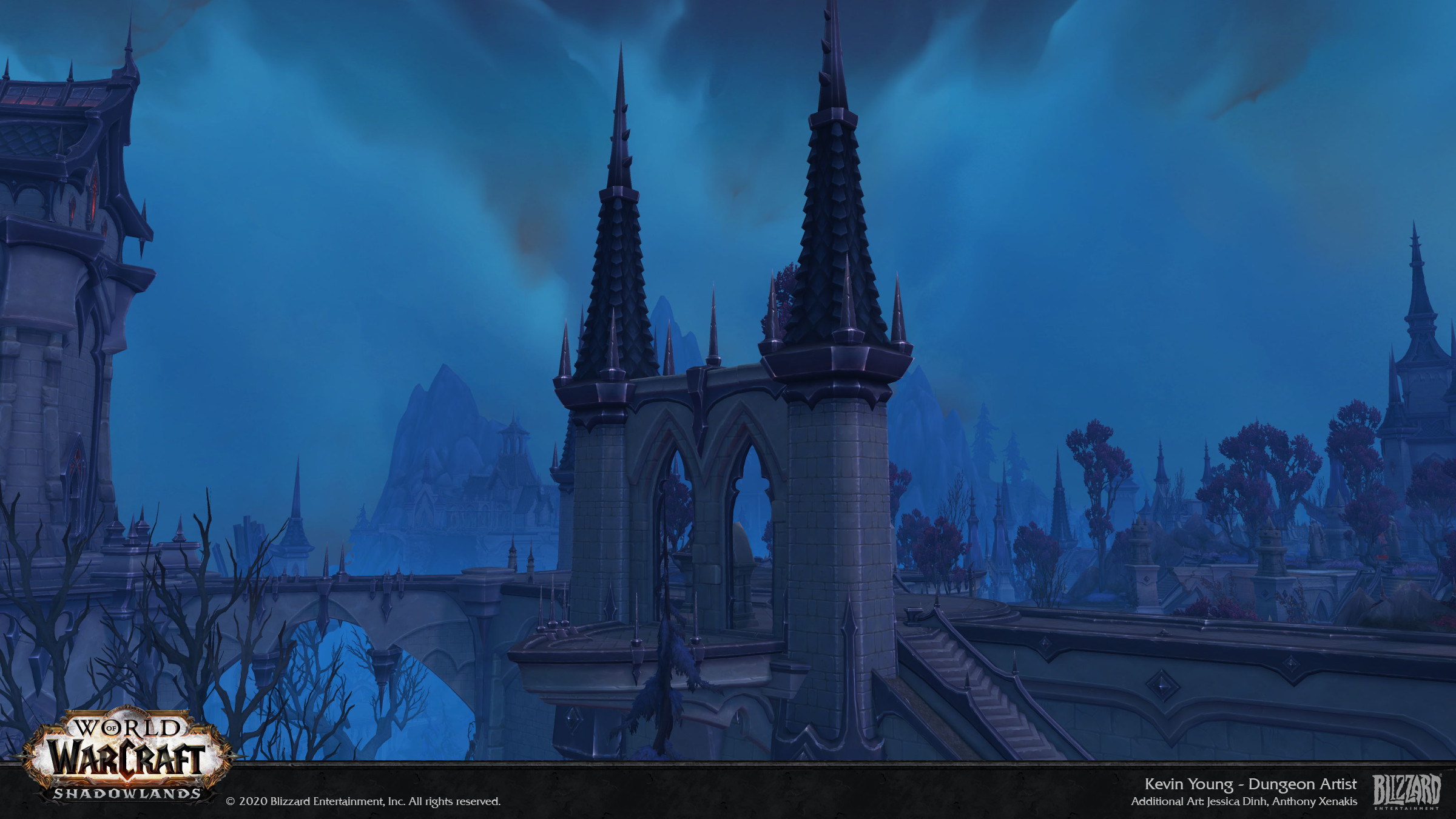 Kevin Young - World of Warcraft: Shadowlands - Revendreth Architecture