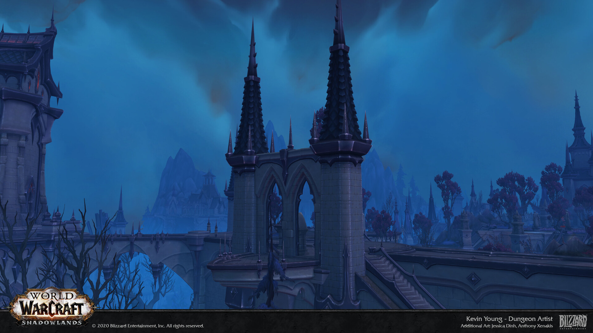 Kevin Young - World of Warcraft: Shadowlands - Revendreth Architecture