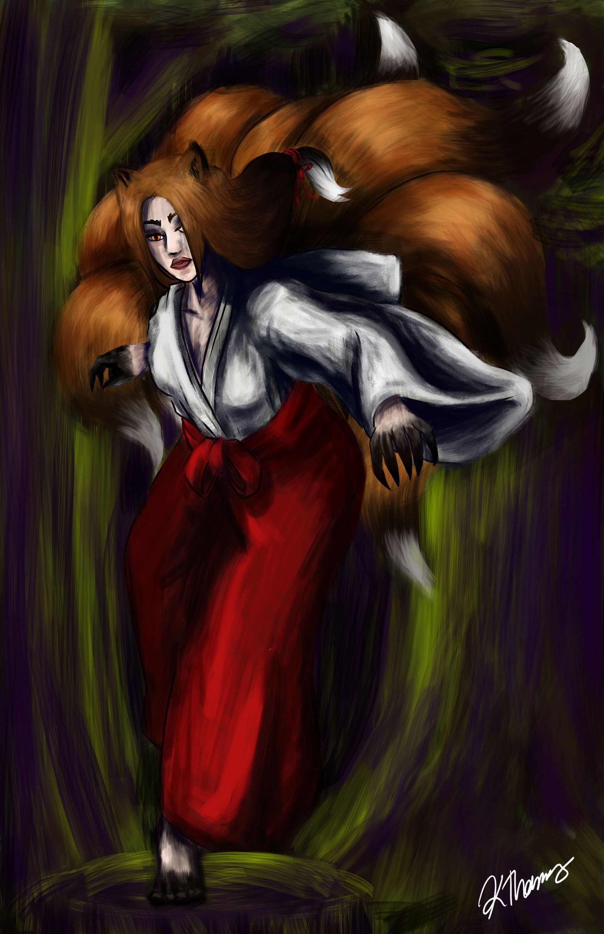 ArtStation - Shrine Kitsune