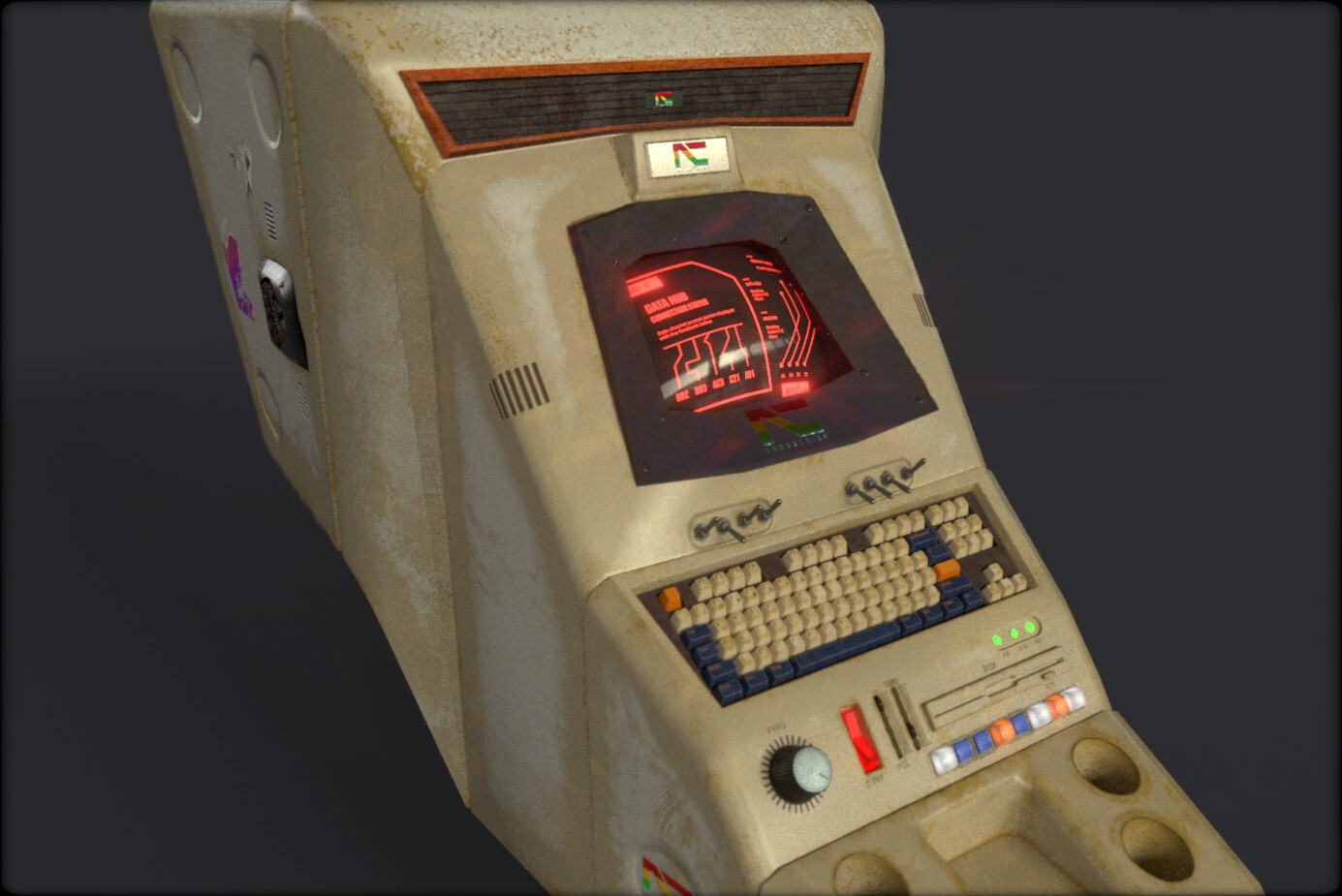 ArtStation - Cyberpunk Monitor