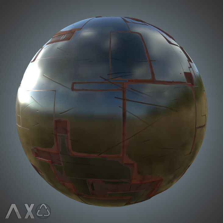 ArtStation - Stylized metal plates