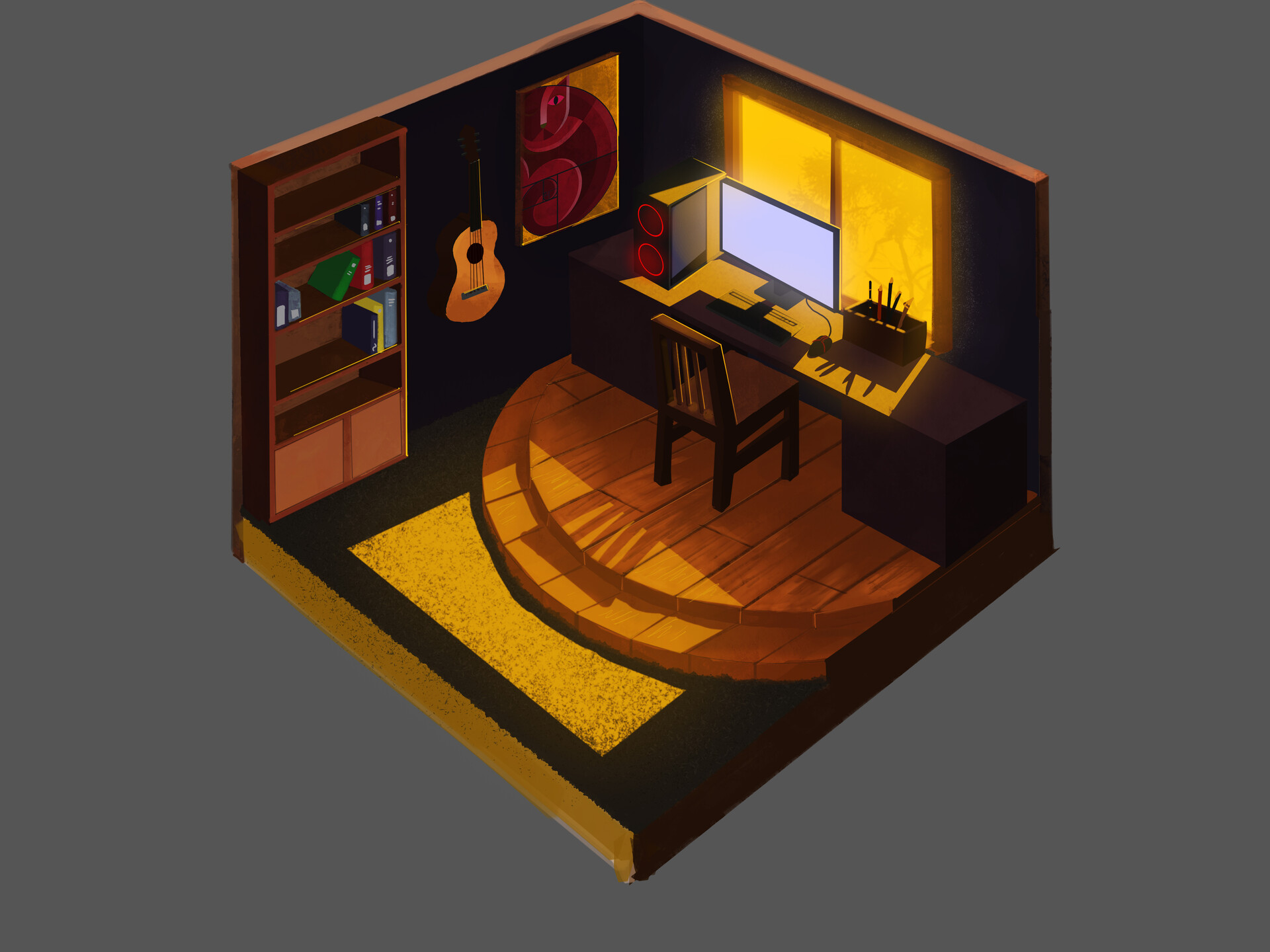 ArtStation - Isometric Workstation