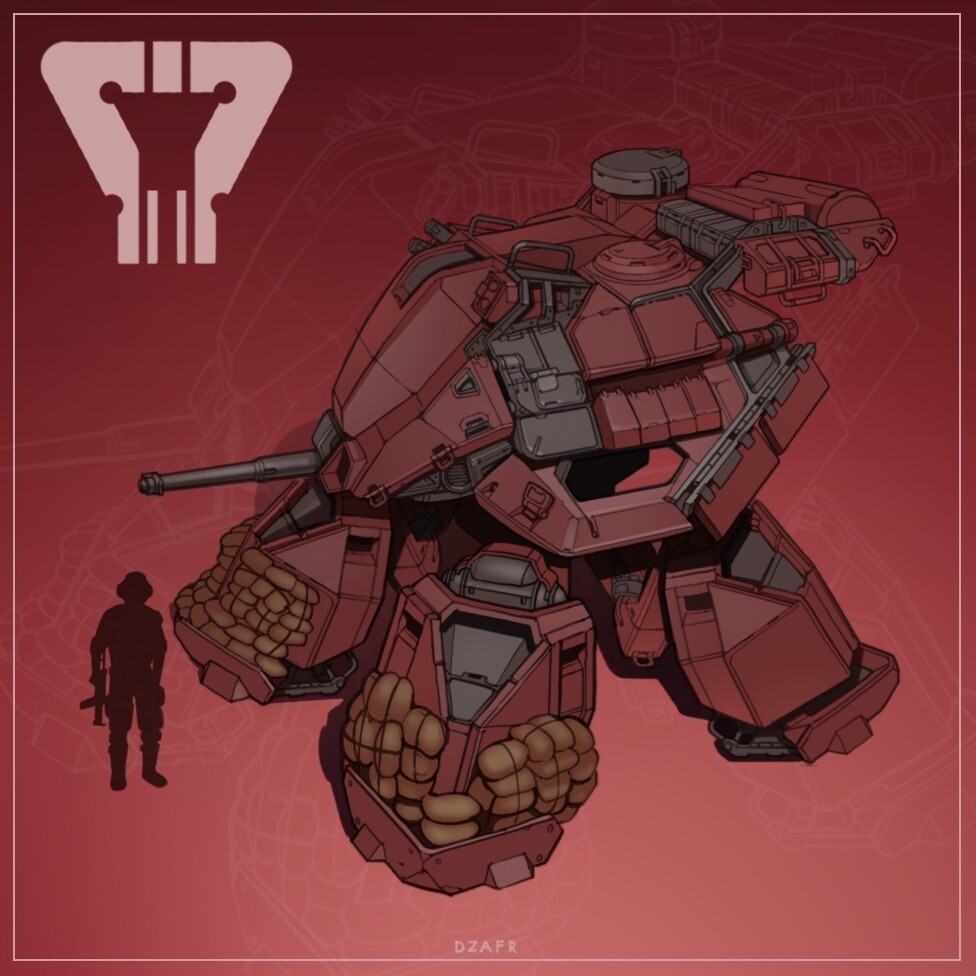ArtStation - Medium armoured walker
