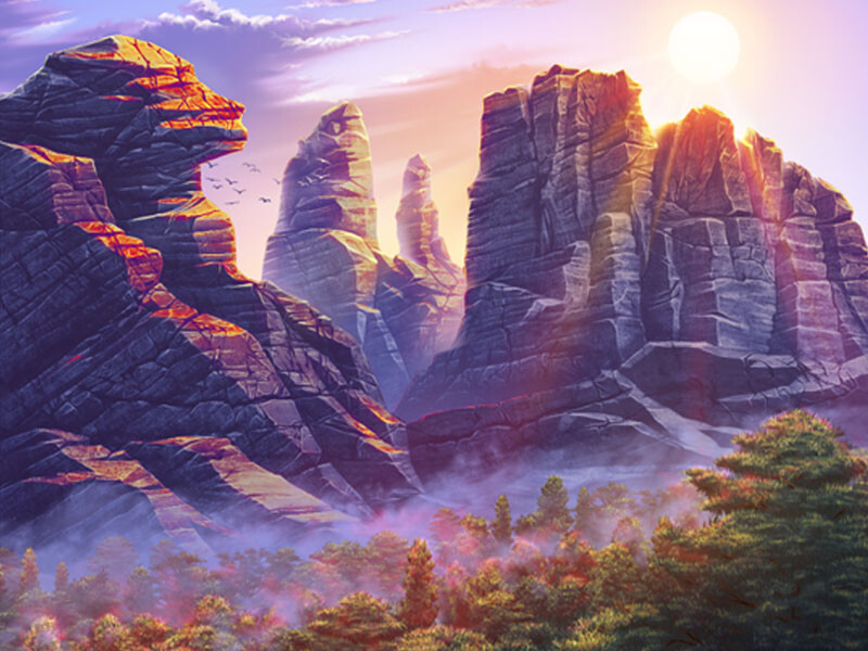 ArtStation - Online slot game Background