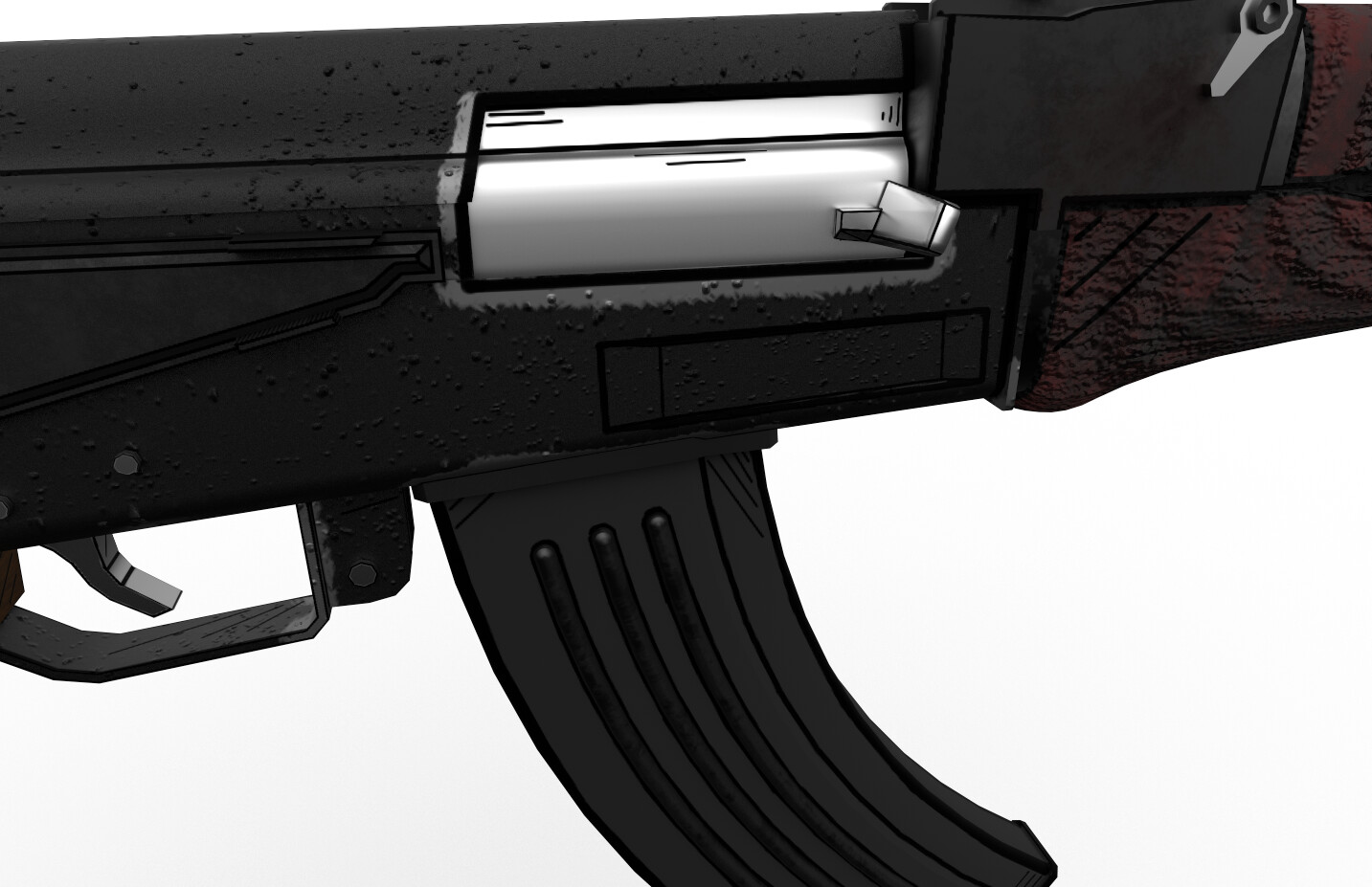 ArtStation - Borderlands Style Rifle Texture Project