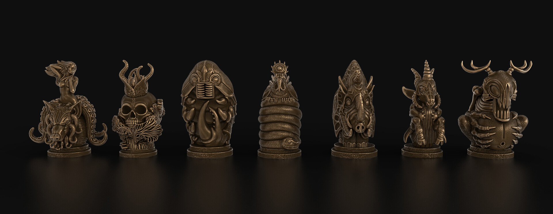 Deanna Connell - Basilisk Monster Totem (2015-2016 Commission)