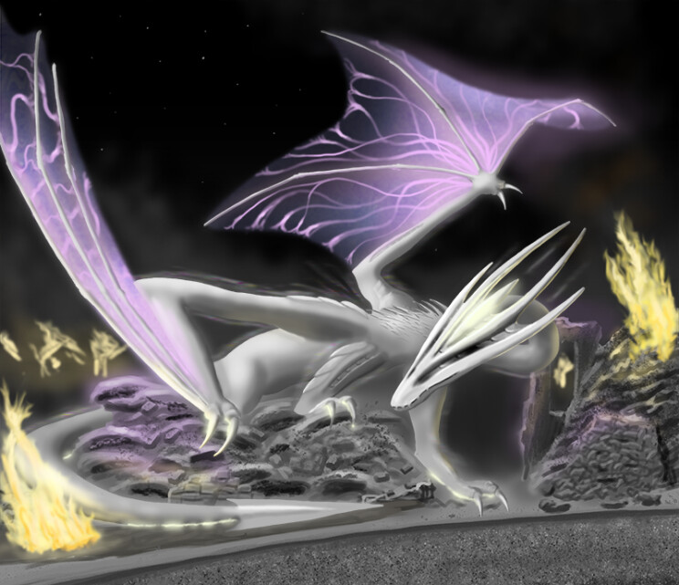 ArtStation - Aspect of a White Dragon