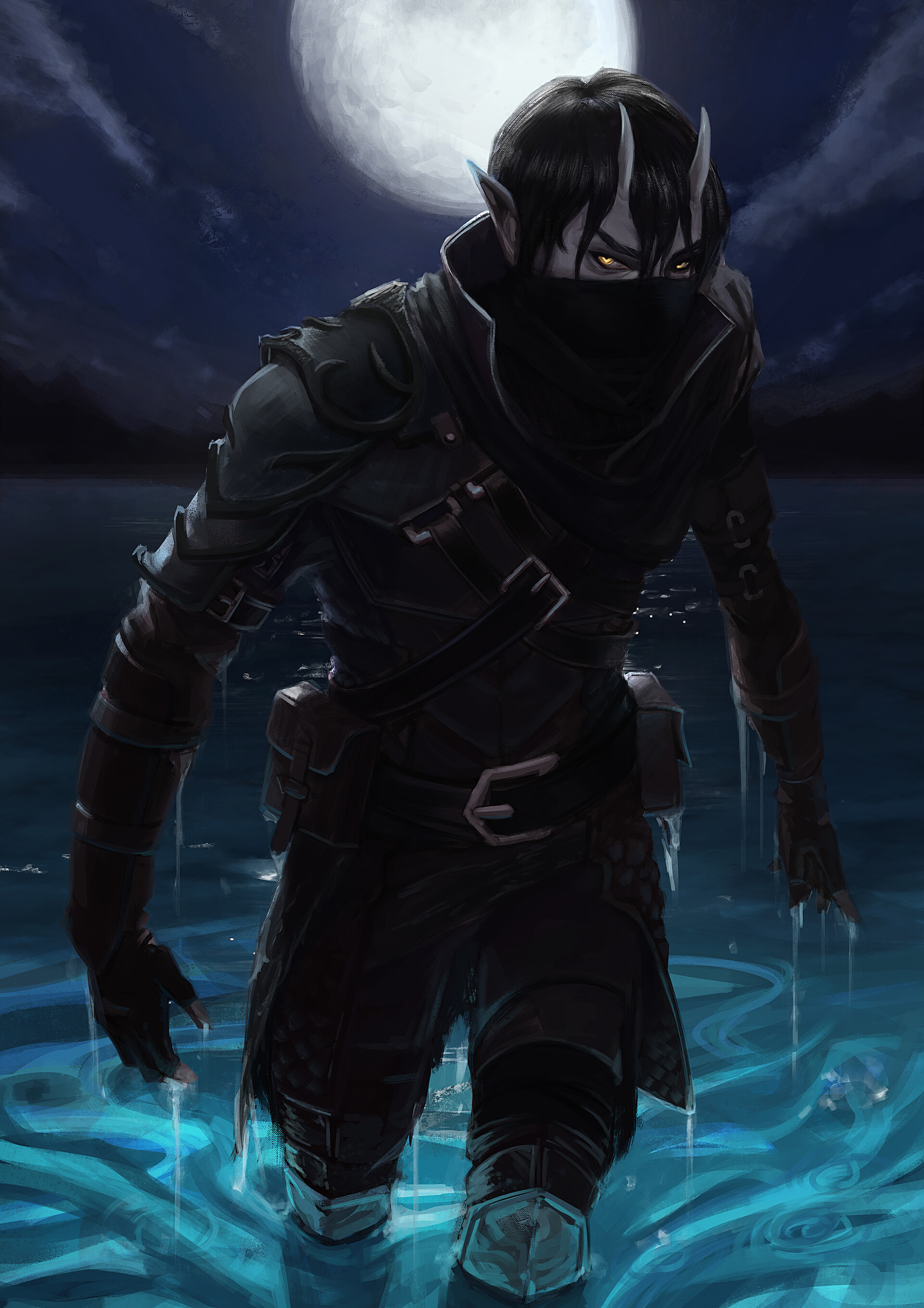 ArtStation - Rogue Tiefling commission