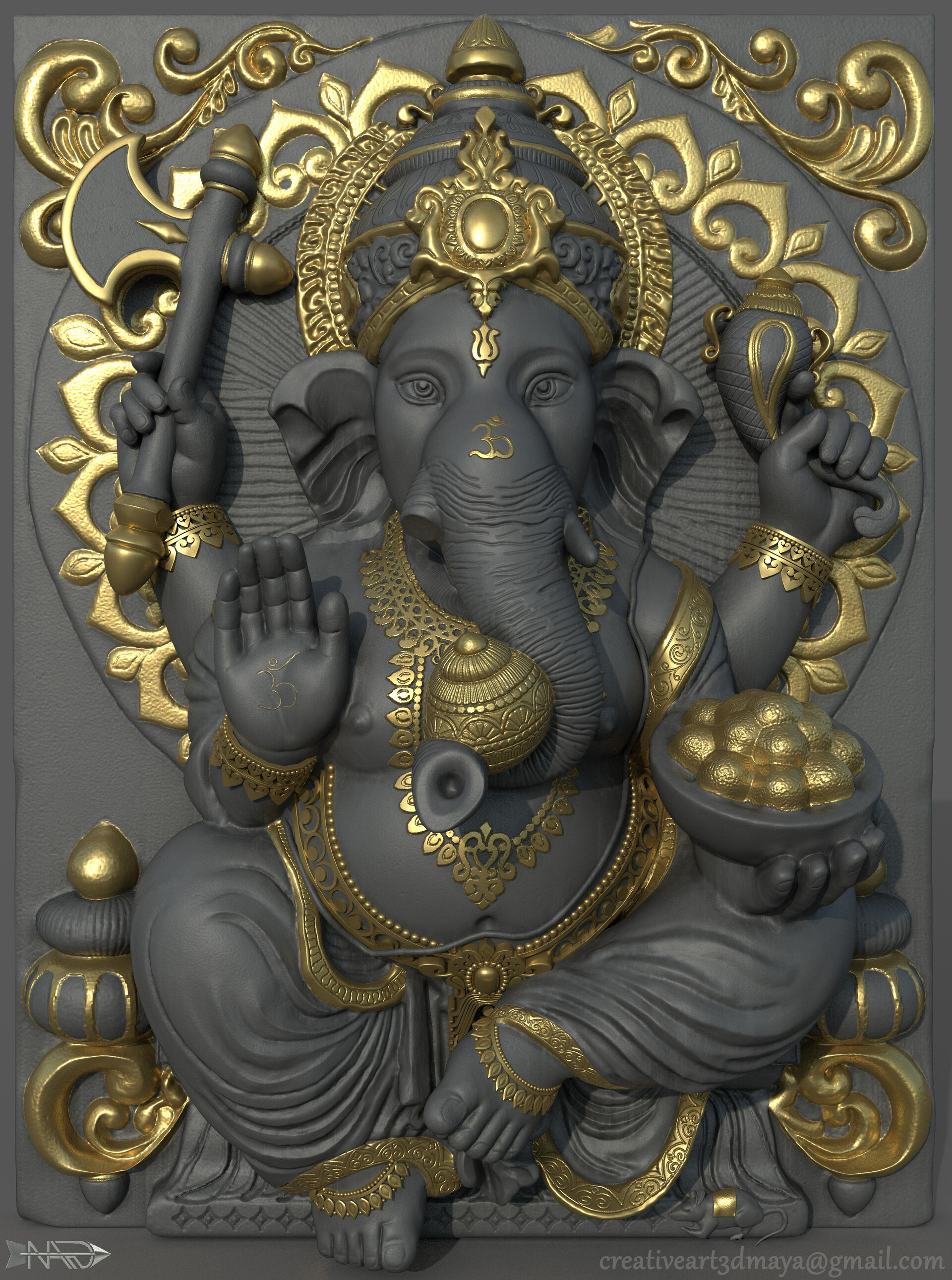 ArtStation - Lord Ganesha.