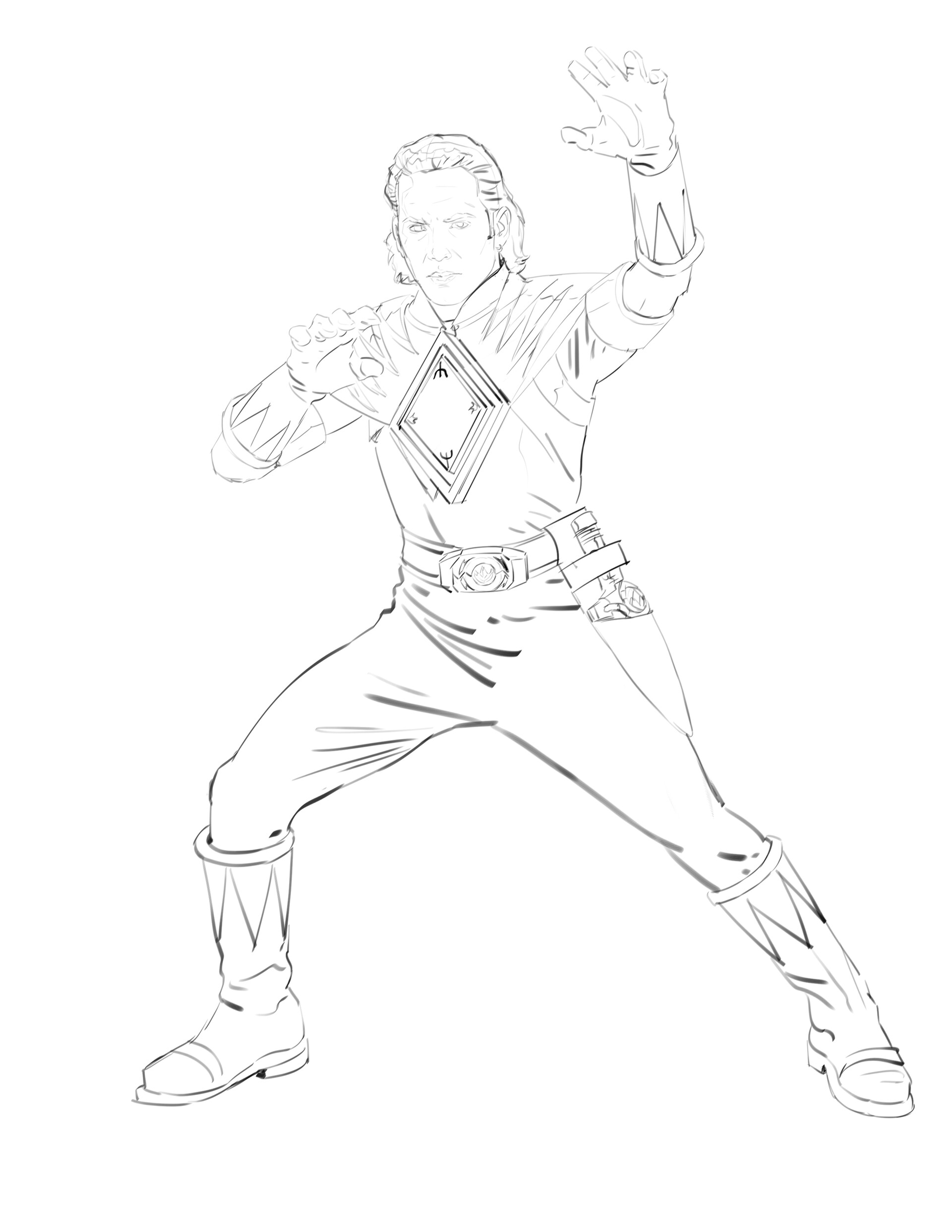 green power ranger coloring pages