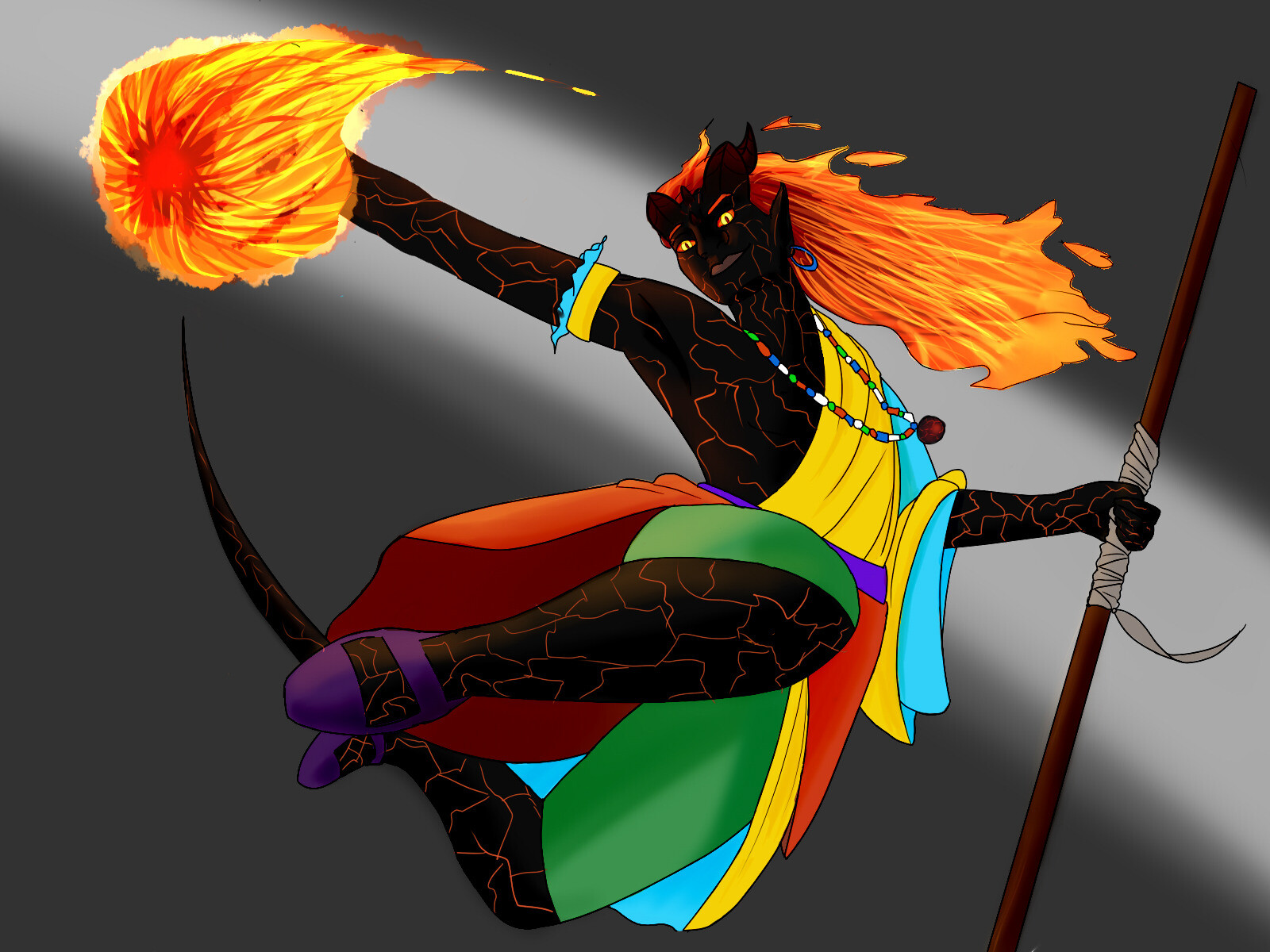 ArtStation - Fire Genasi