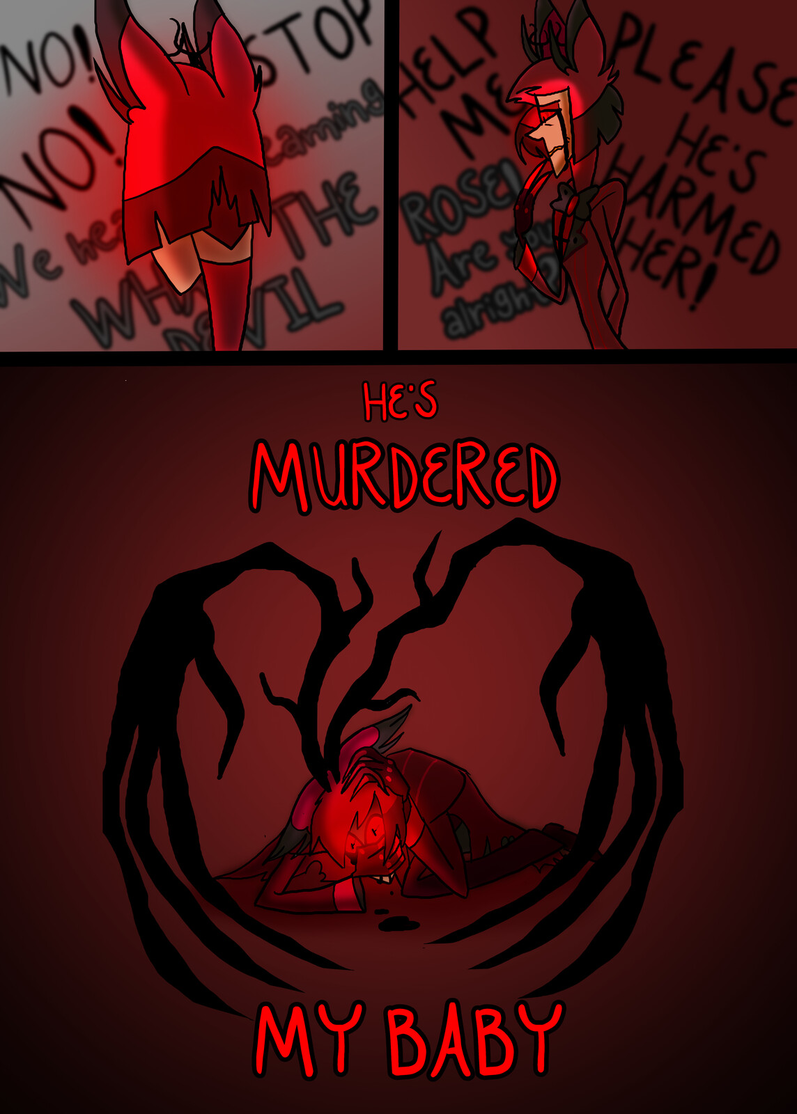 Avalon Johnson - Alastor Finds a Baby Fancomic