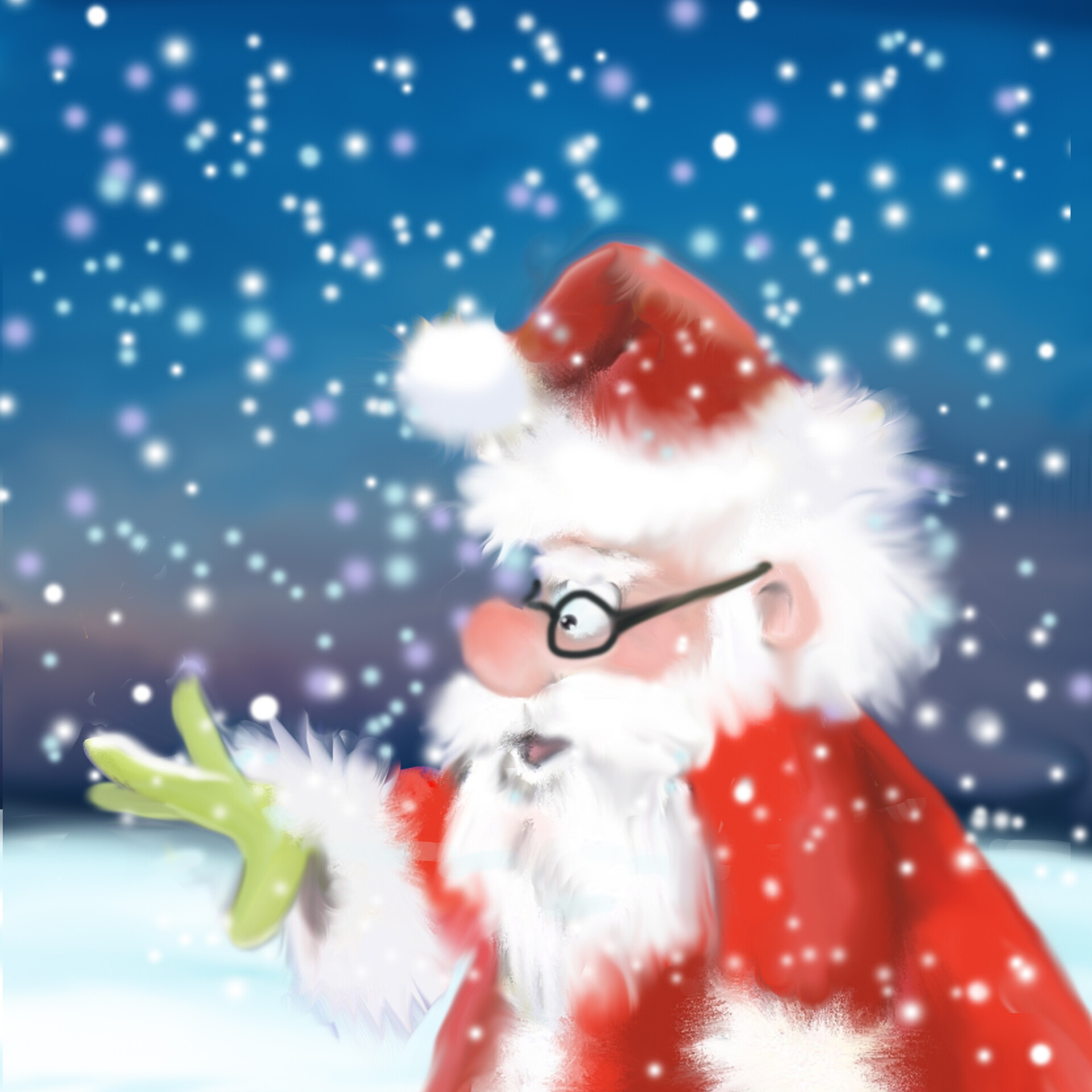 ArtStation - Snowy Santa