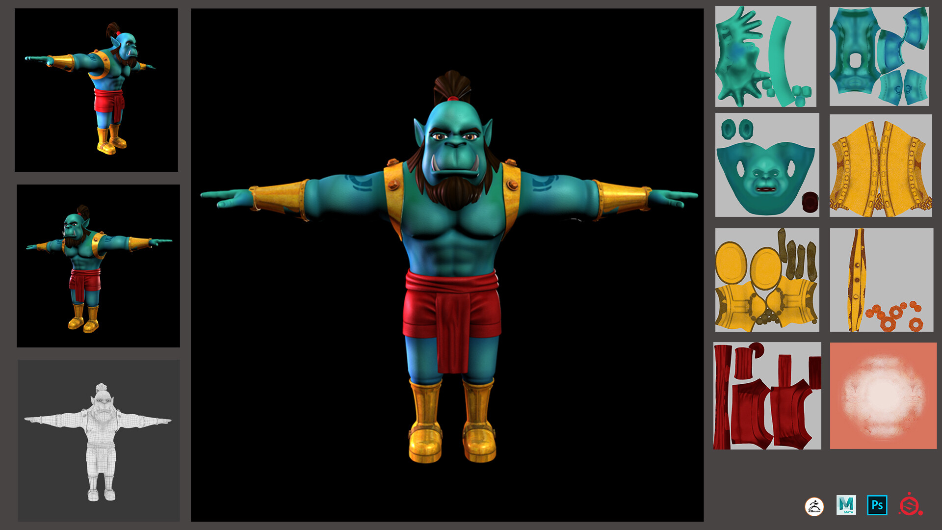 ArtStation - Character texturing (production work)