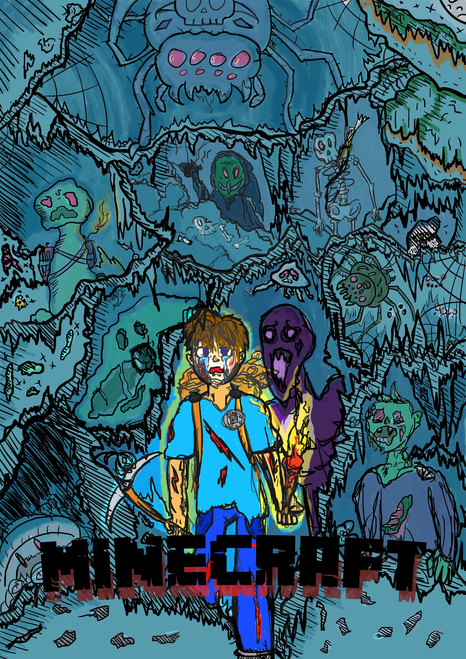 ArtStation - DESIGN AFFICHE - MINECRAFT